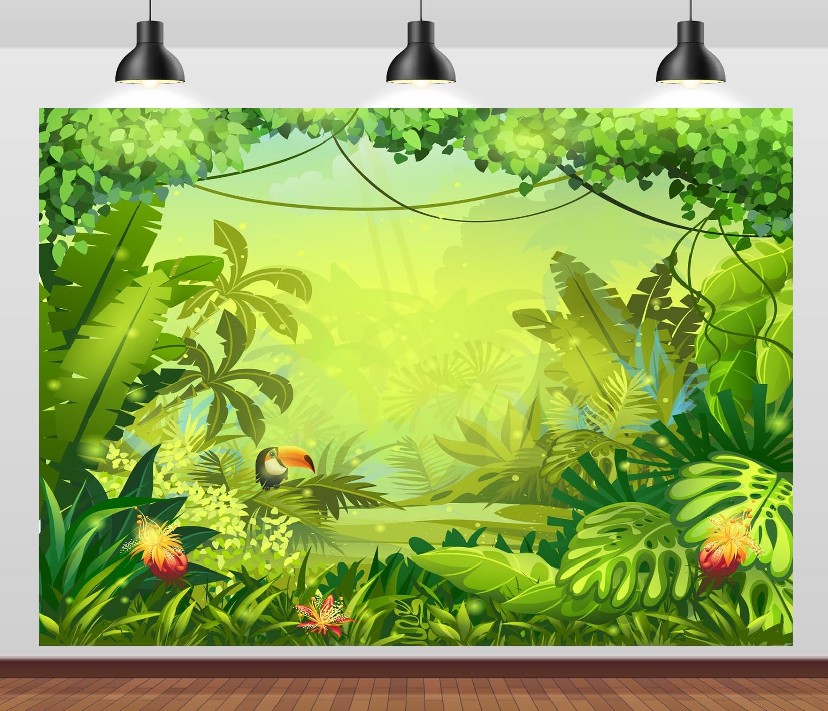 Papel Para Escribir Con Borde De Selva Tropical Marco De Selva