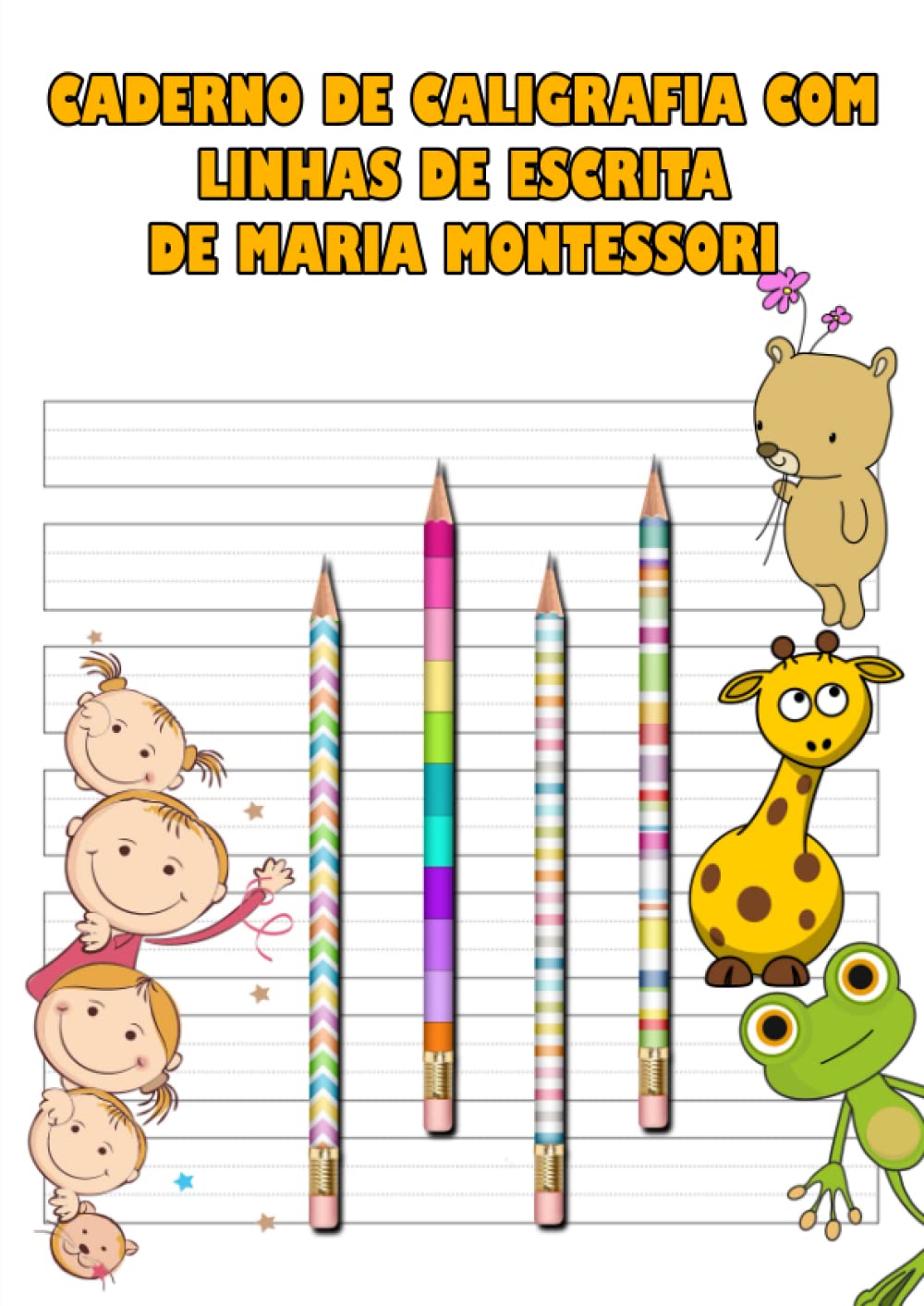 Buy Caderno de caligrafia com linhas de escrita de Maria Montessori ...