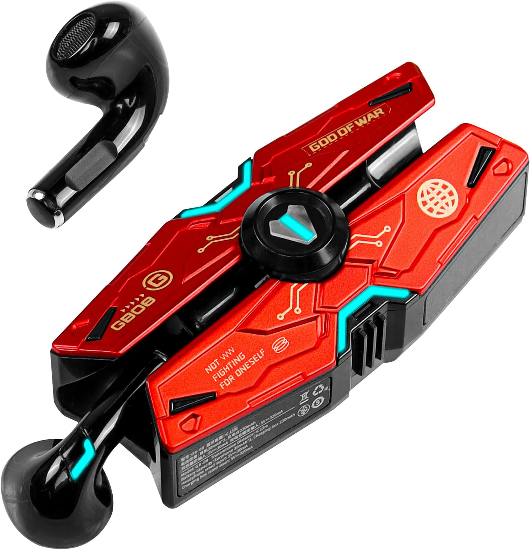 Amazon.com: eKids Avengers Iron Man Bluetooth Wireless Earbuds and ...