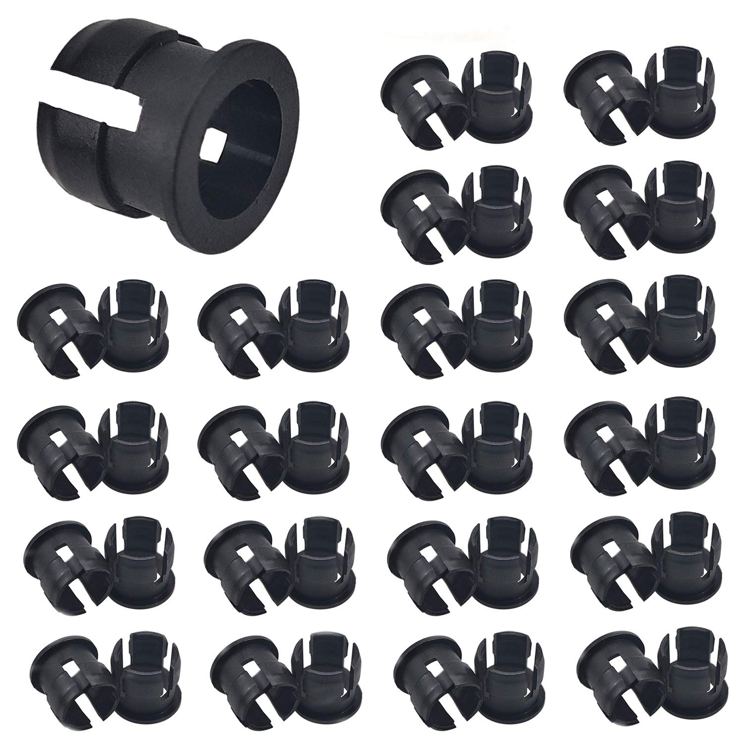 Yesland 600 Pcs Plastic 5mm LED Holder, Black LED Light Mounting ...