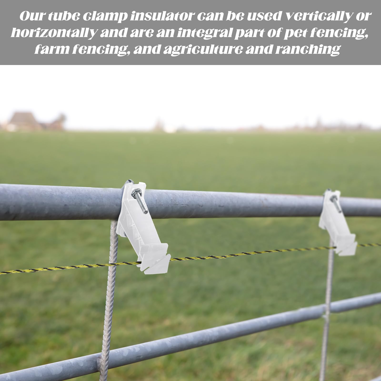 Snapklik.com : Tondiamo 24 Pcs Tube Post Insulator, Electric Fence T ...