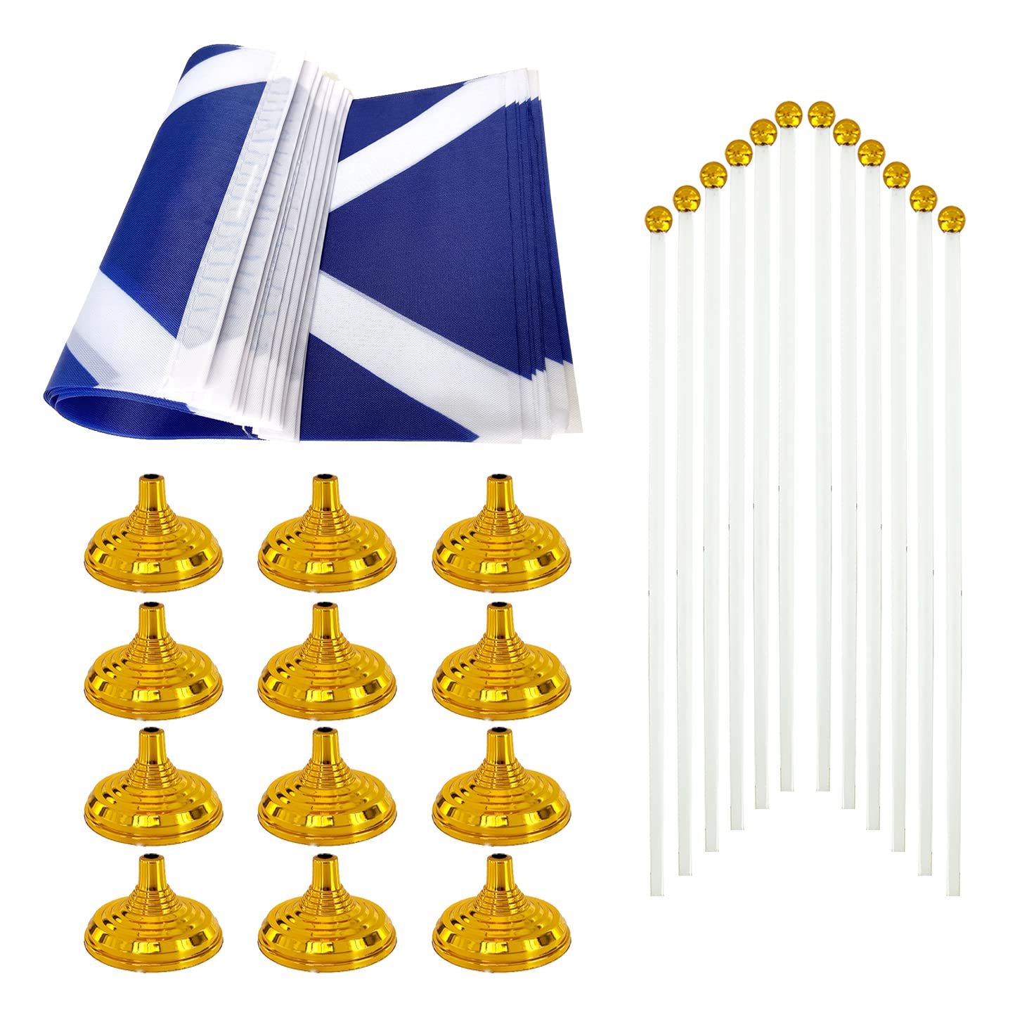 Snapklik.com : WXTWK 12 Pack Scotland Flag Scot Desk Flag Small Mini ...