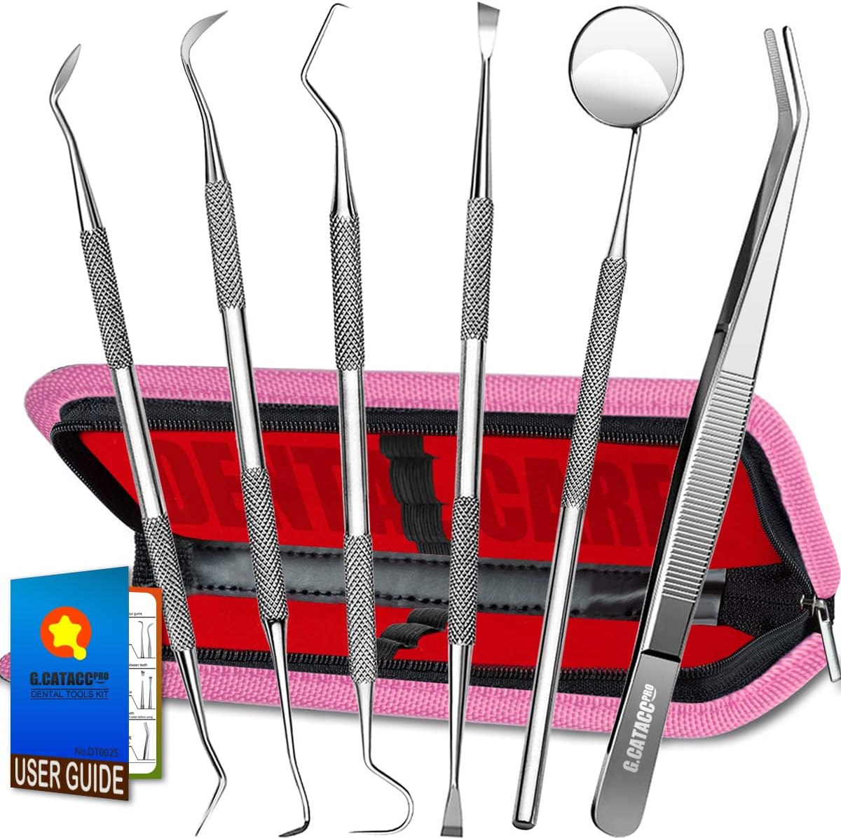 Amazon.com: G.CATACC Dental Tools, 10 Pack Professional Plaque Remover ...