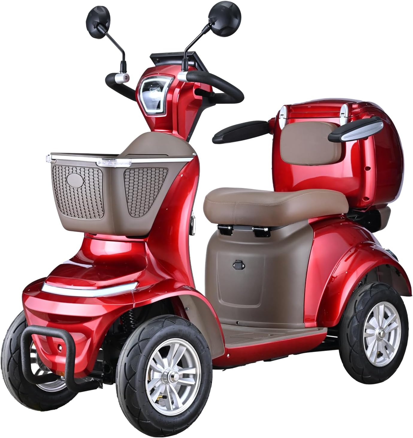 Amazon.com: SUNDERWELL 4-Wheel Electric Powered Mobility Scooter Wheelchair for Adults & Seniors ...