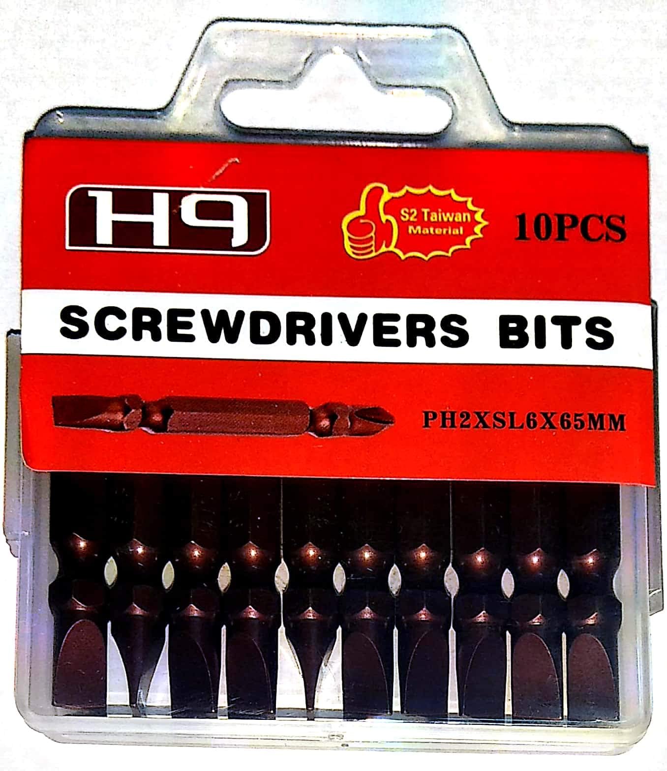PH2 Bit Screwdriver Plus and Minus Bit Set 10 Pieces (Shape ...