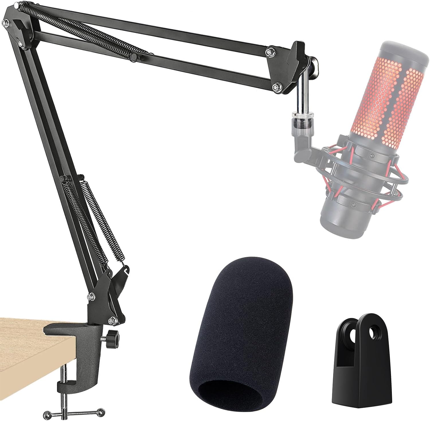 Amazon.com: HyperX QuadCast Boom Arm with Microphone Mount Adapter ...