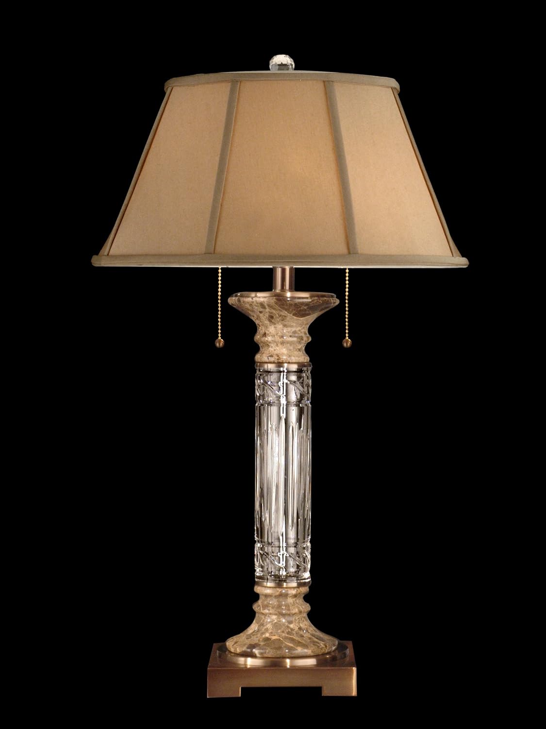Dale Tiffany GT60627 Sierra Table Lamp, Antique Brass and Fabric Shade ...