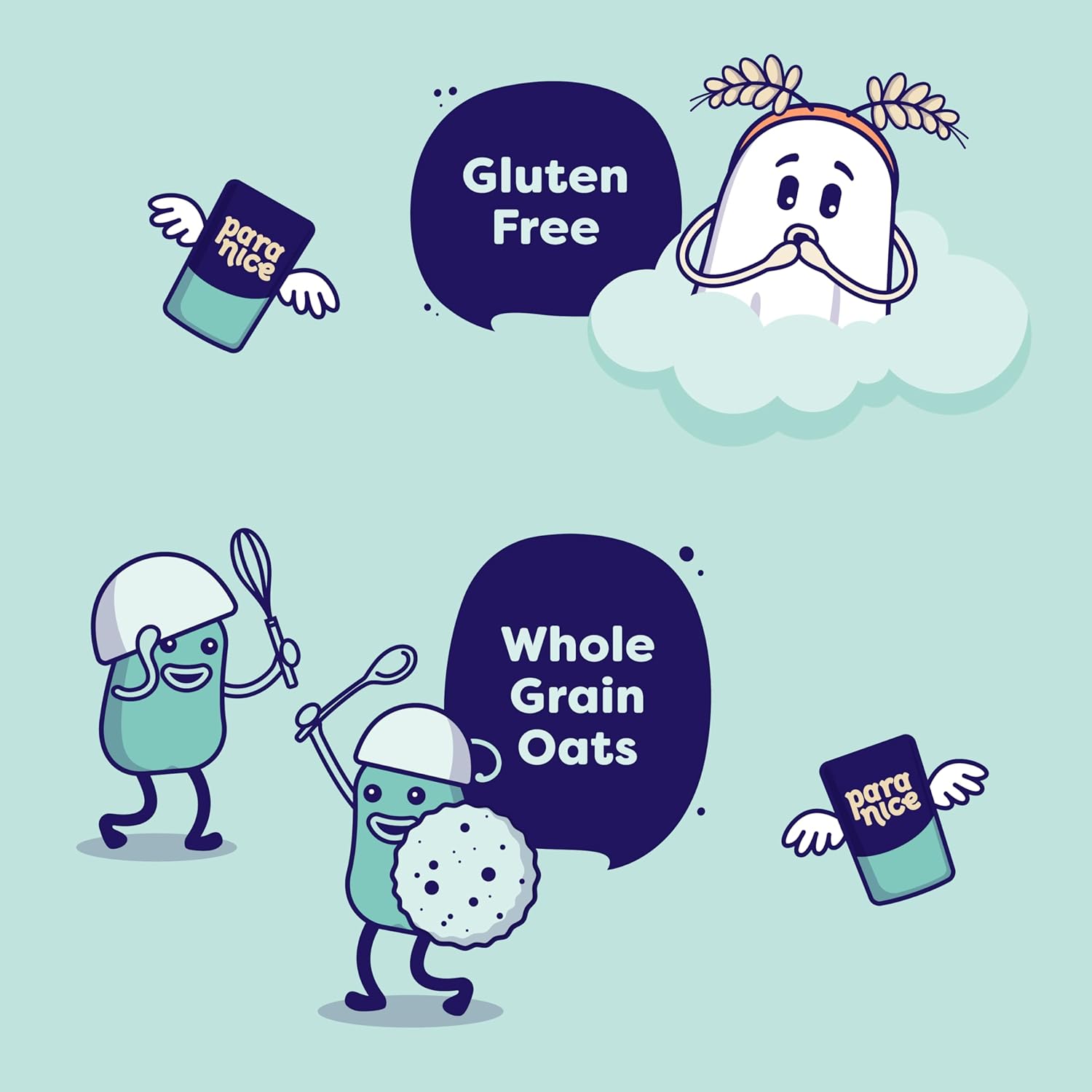 Paranice – Mezcla para panqueques y waffles – Vainilla – Con harina de avena integral – Solo ...