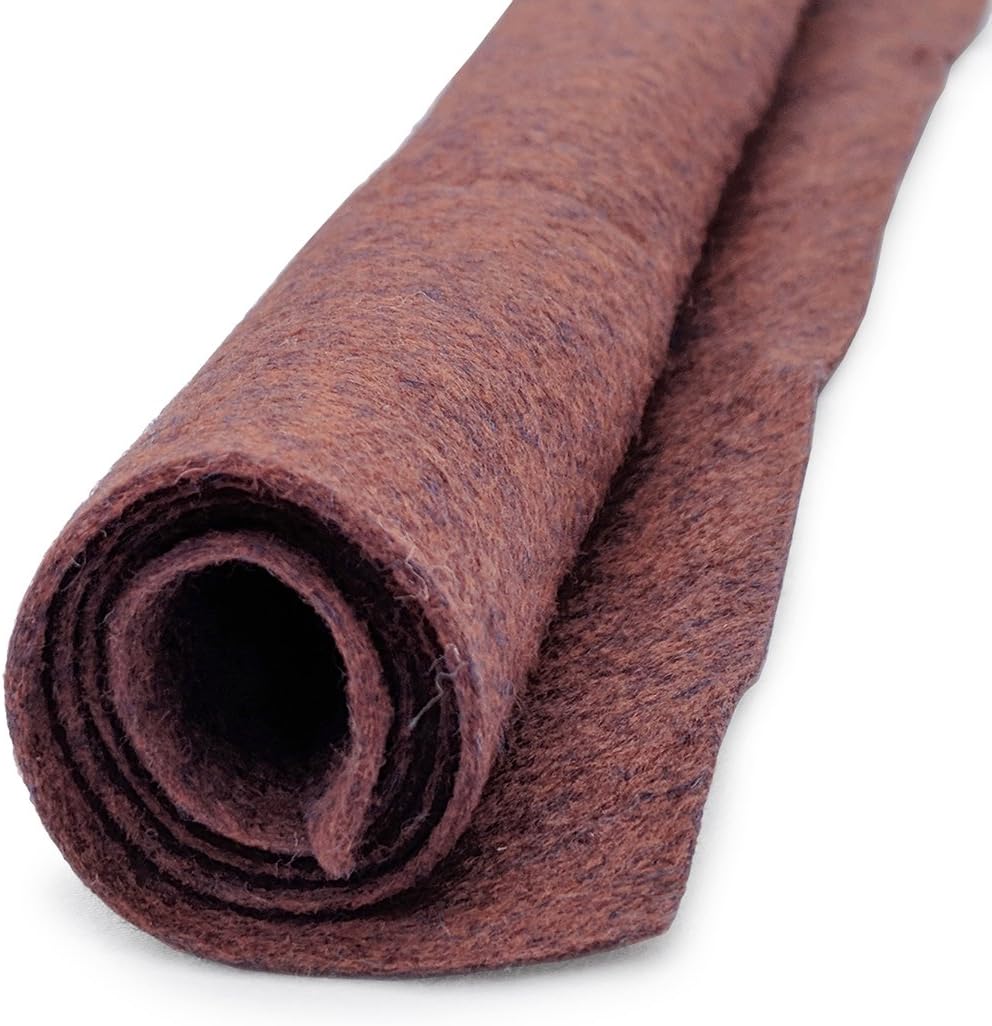 Amazon.com: Bewitching Brown Wool Felt Oversized Sheet - 35% Wool Blend ...