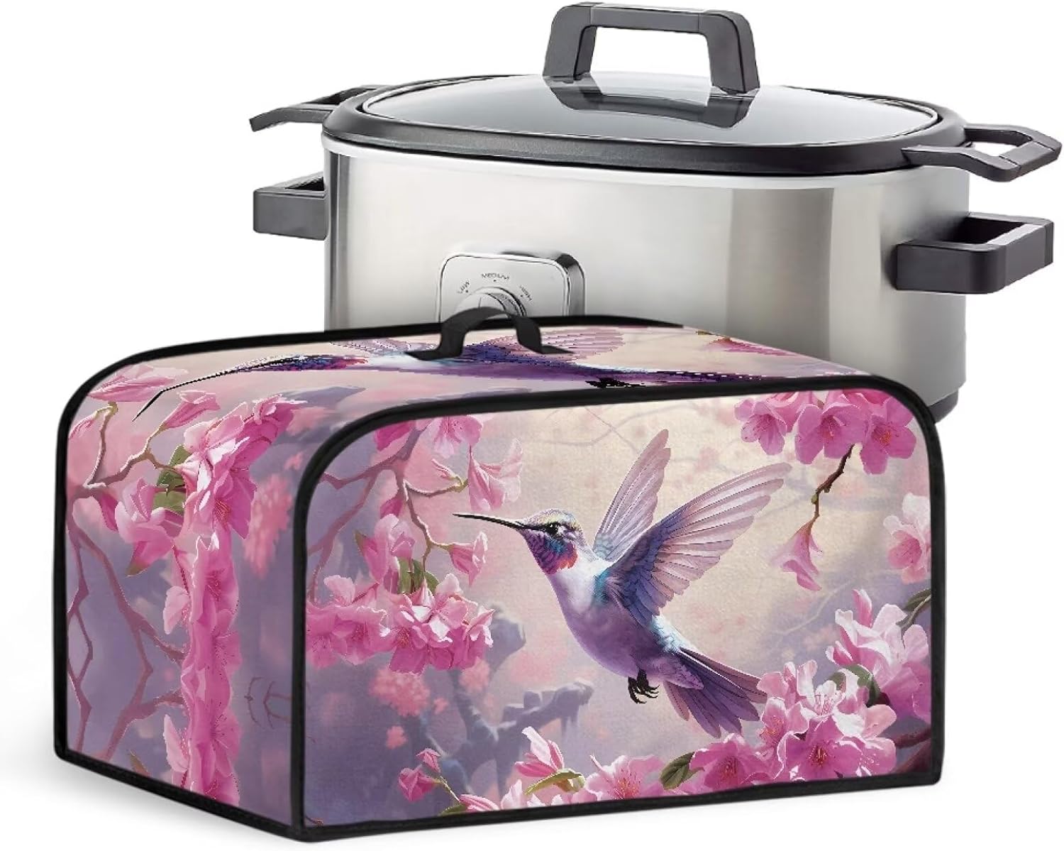 Amazon.com: ZUXONGSY Flower Slow Cooker Dust Cover Hummingbird Slow ...