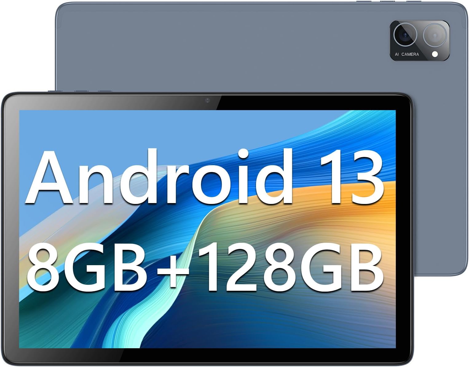 CONSUNG Tablet Android 13 de 10 Polegadas, Octa-core 8 GB RAM + 128 GB ...
