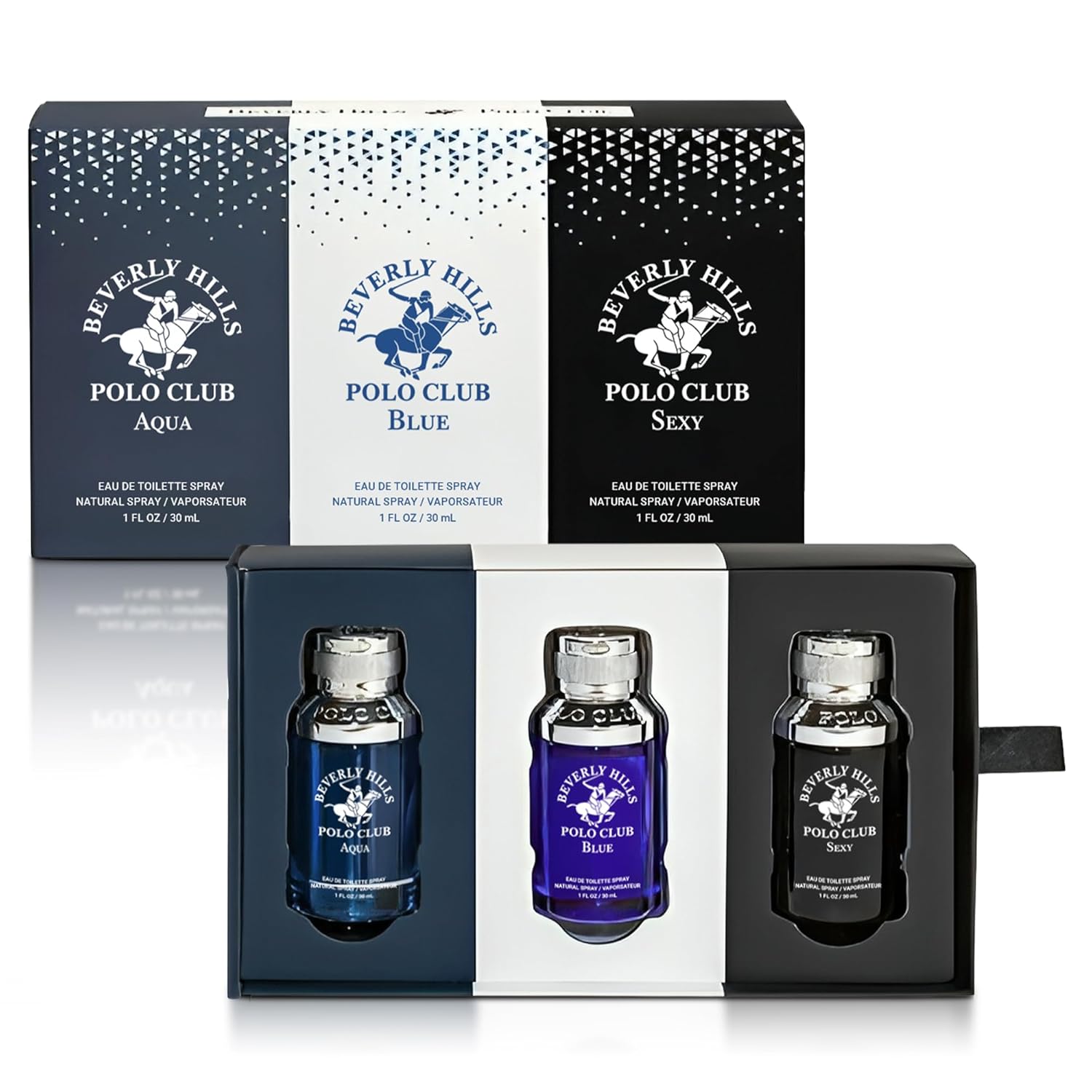 Amazon.com : Beverly Hills Polo Club Men’s Eau de Toilette Gift Set – 3 ...