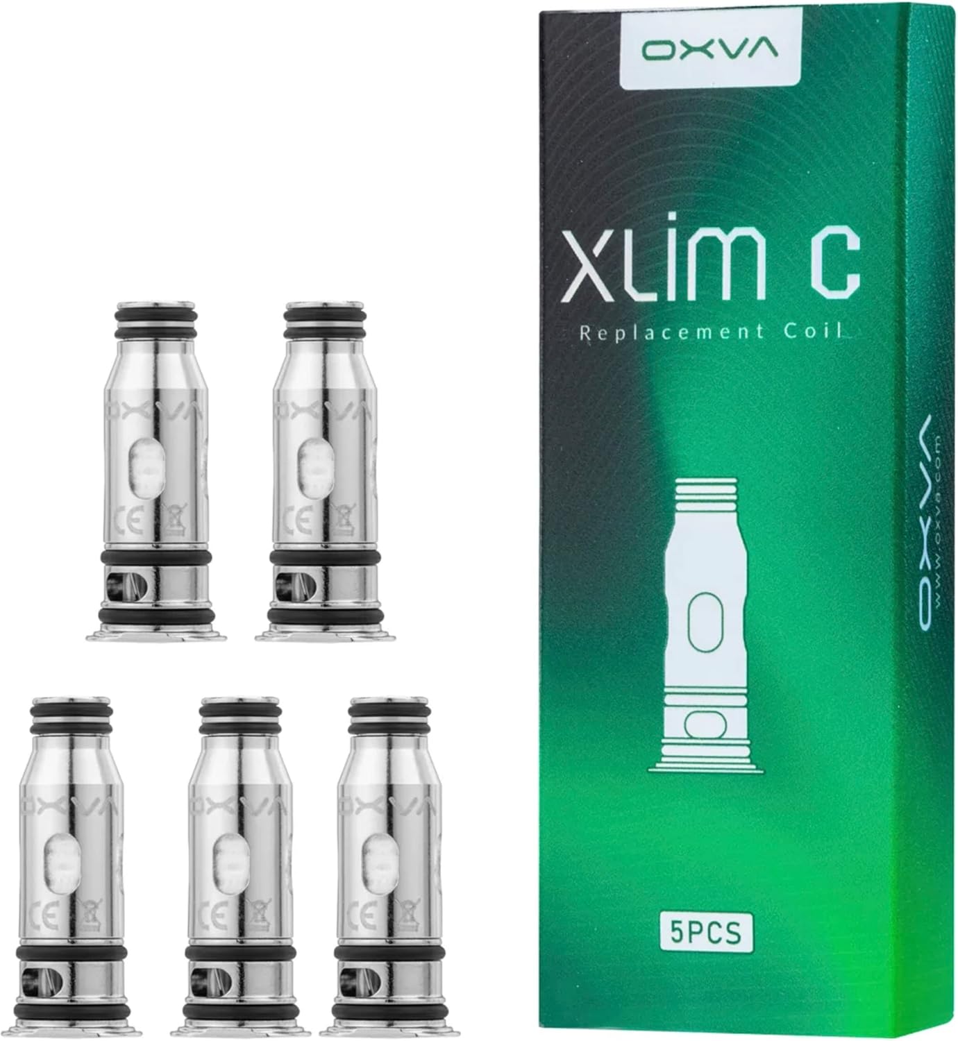 OXVA Xlim C Replacement Coils - 5 Pack - No Nicotine (0.8ohm | 13-17w ...