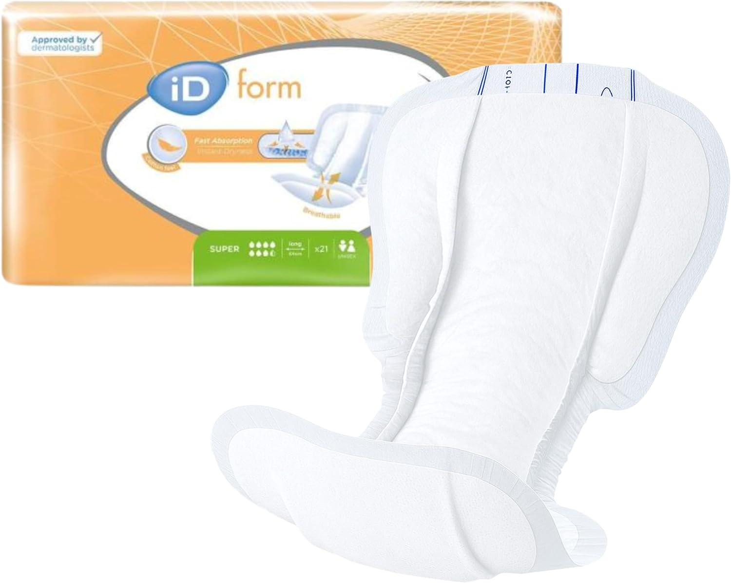 iD Expert Form Disposable Incontinence Pad – Super Absorbent, Discreet ...