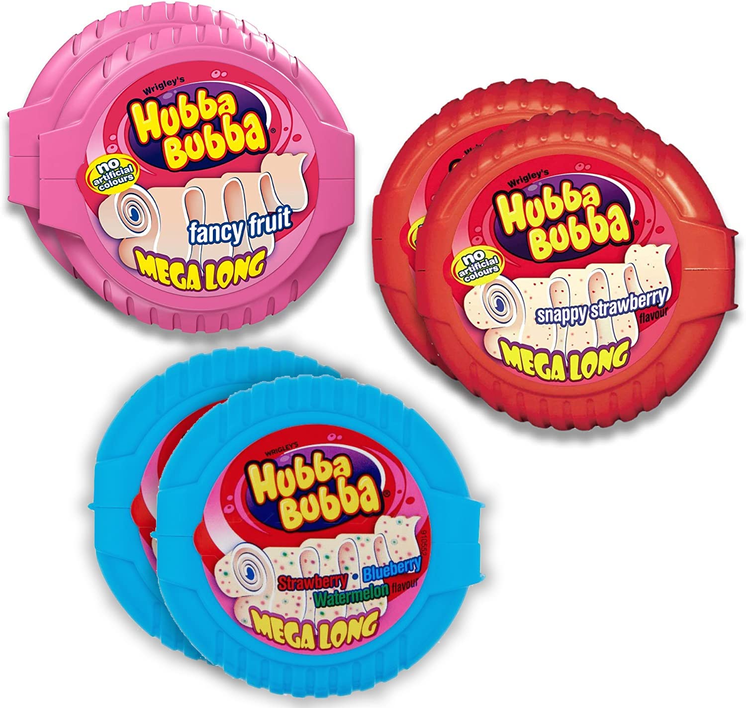 Buy Hubba Bubba Mega Long Bubble Gum Variety Pack! 2 x Original ...