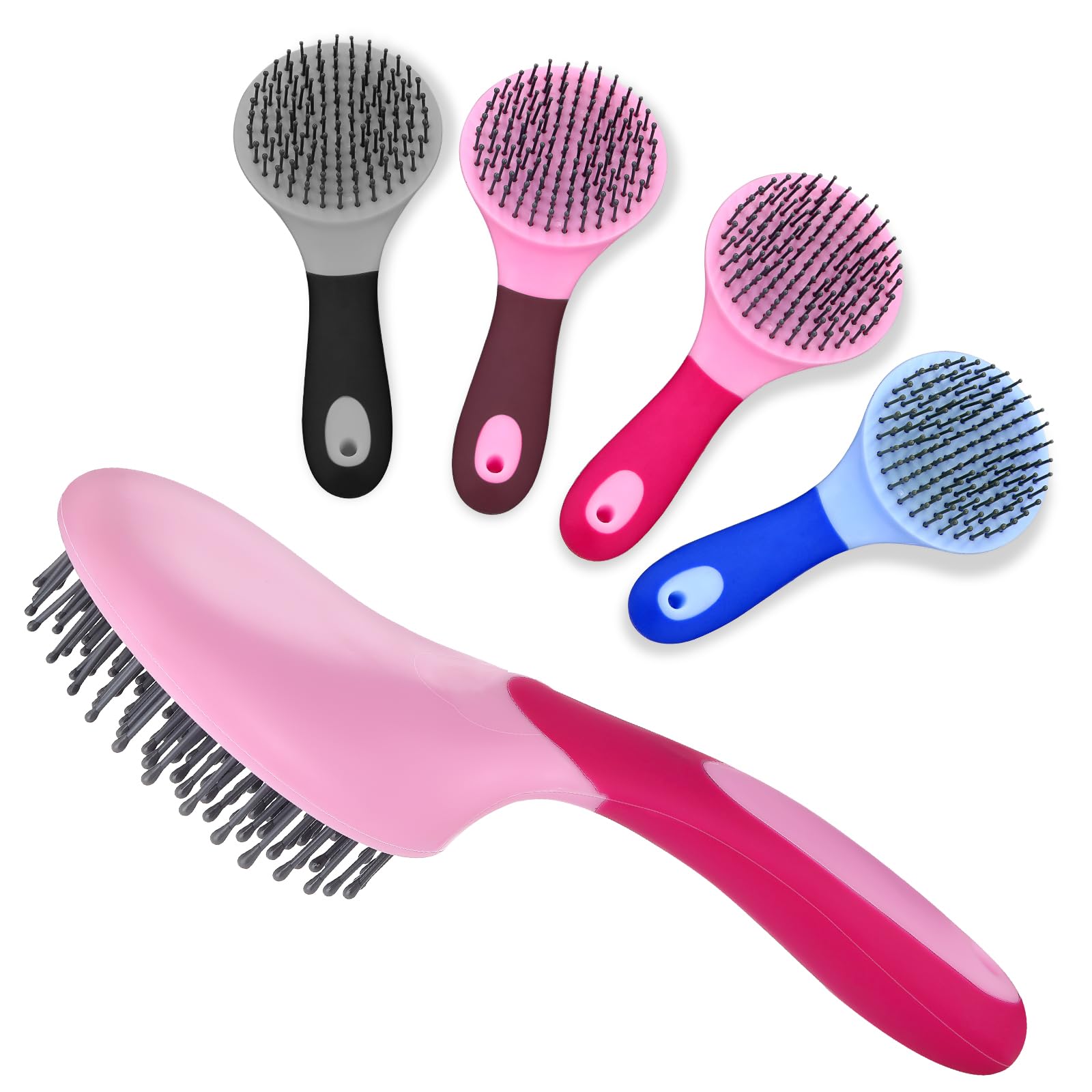 Amazon.com: Zhehao 4 Pack Mane and Tail Brush Mane and Tail Horse Brush ...