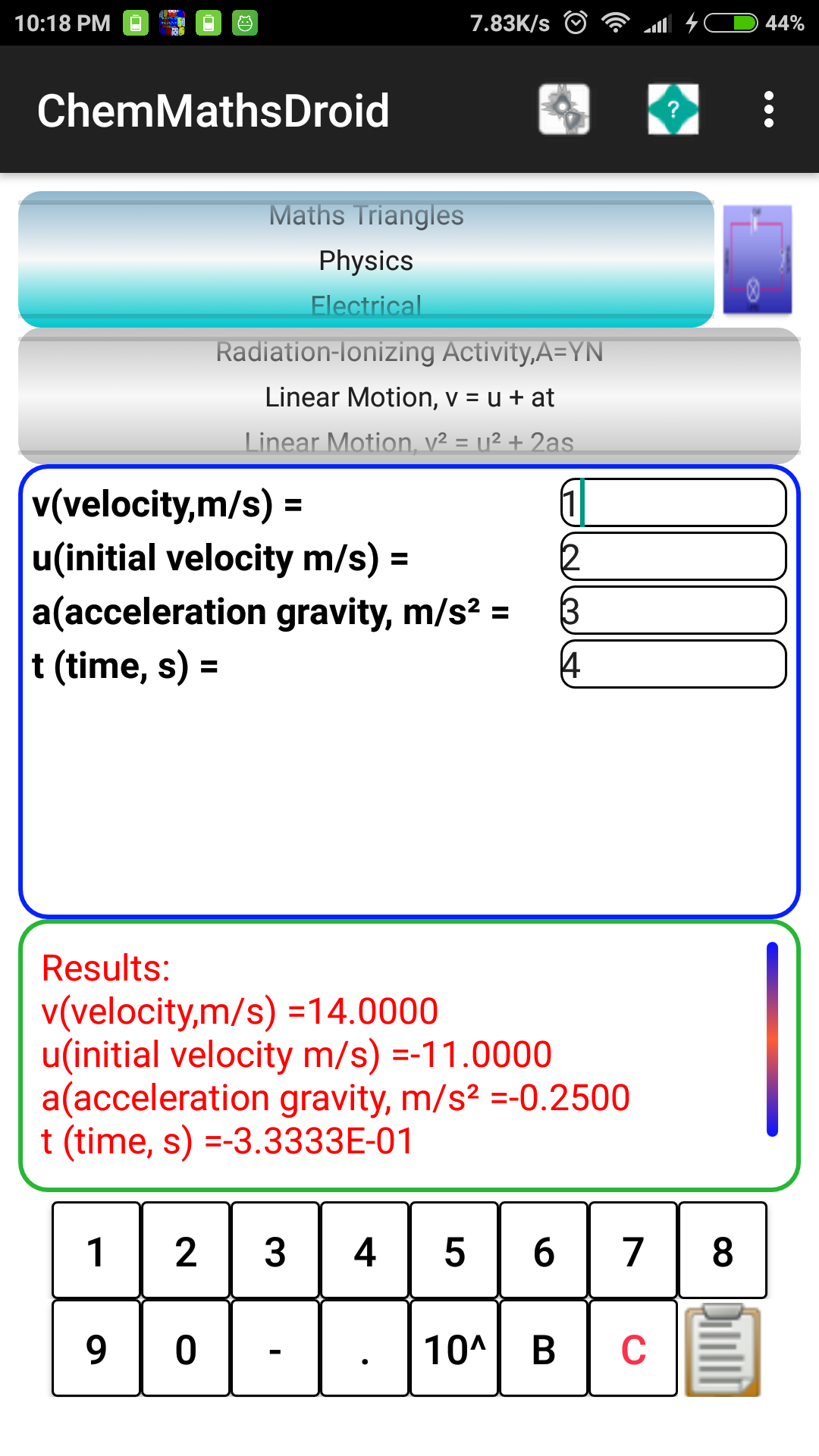 Chemical/Engineering Tools - ChemMathsDroid - App on Amazon Appstore