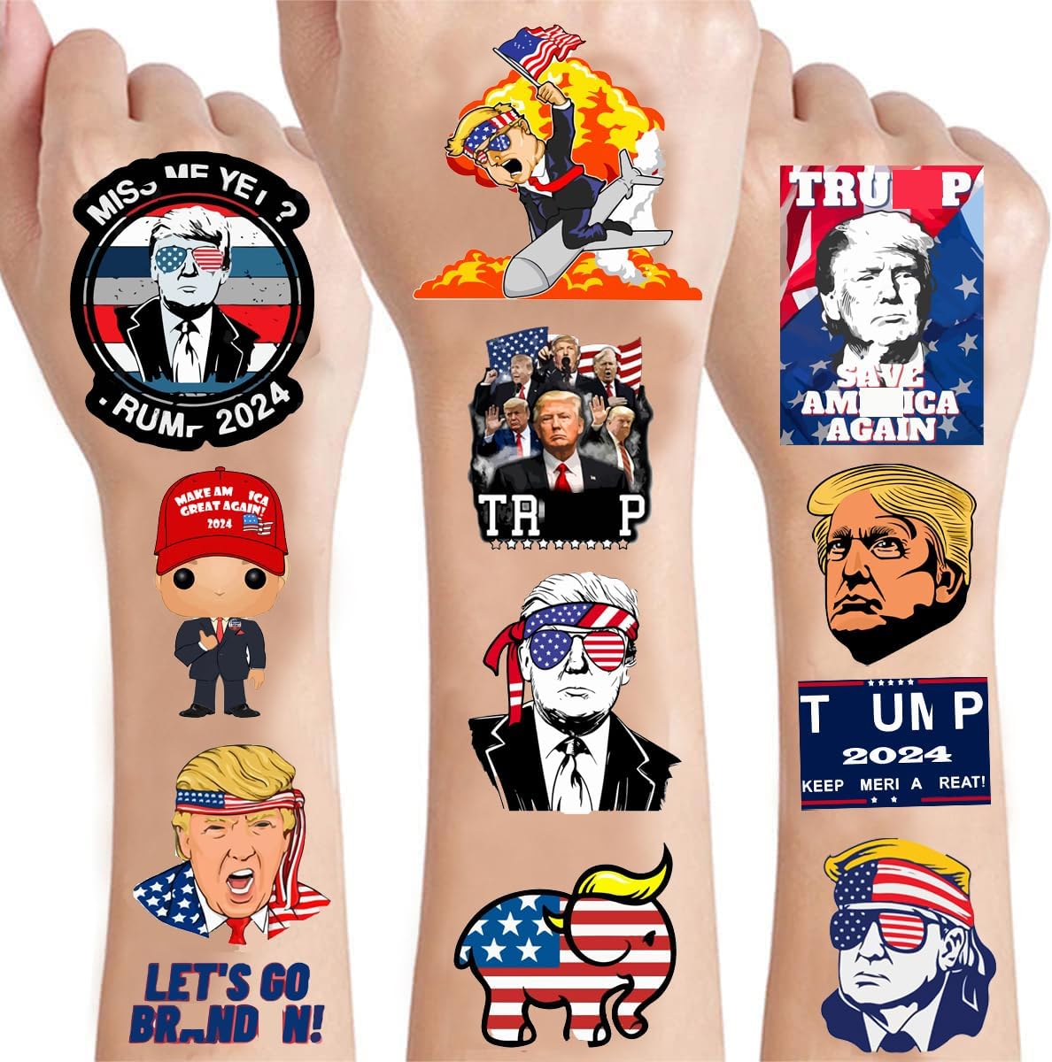 Amazon.com : DENNIE 50 Pcs Temporary Tattoos Stickers, Stickers ...