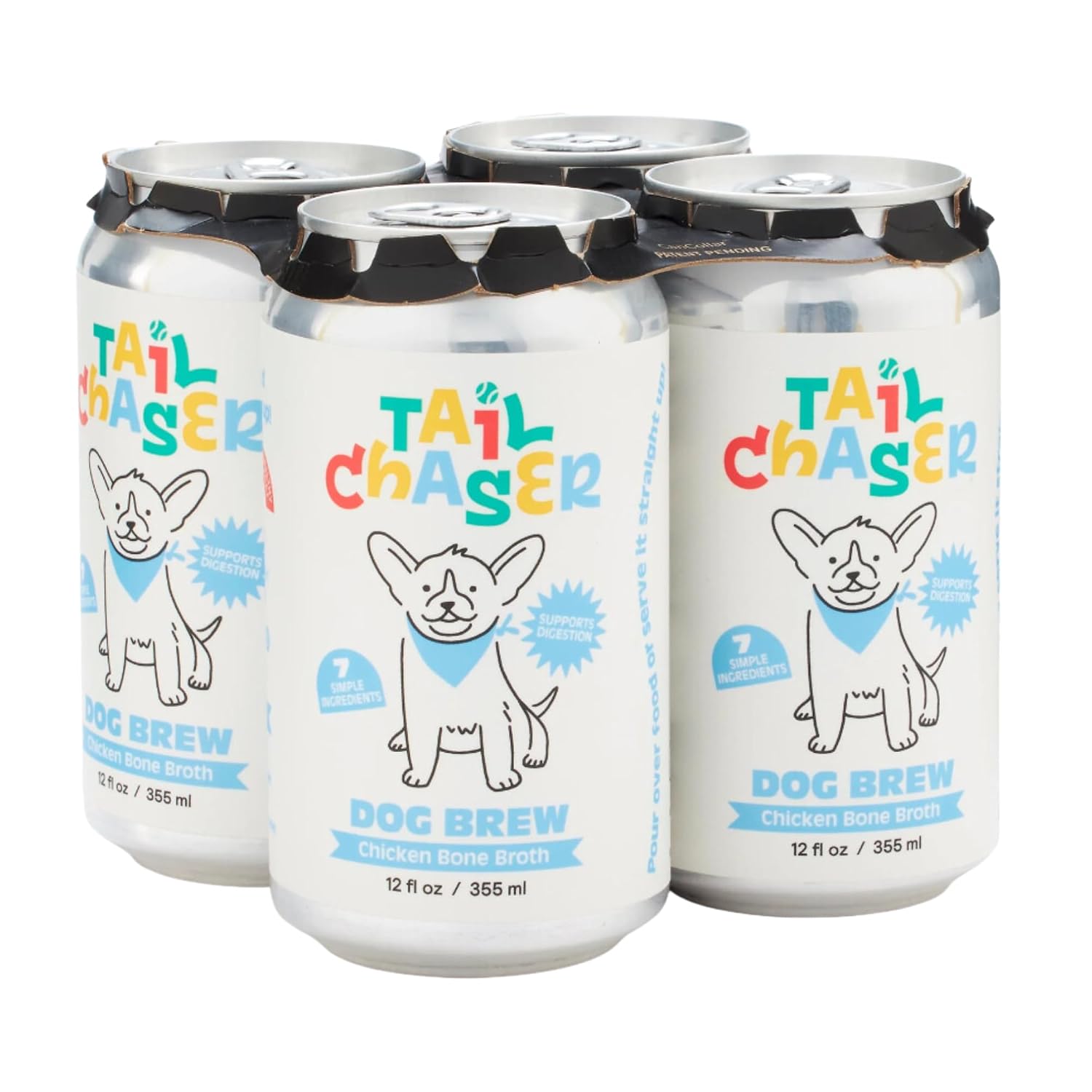 Amazon.com : Tail Chaser 7 Simple Ingredient Chicken Dog Brew Bone ...