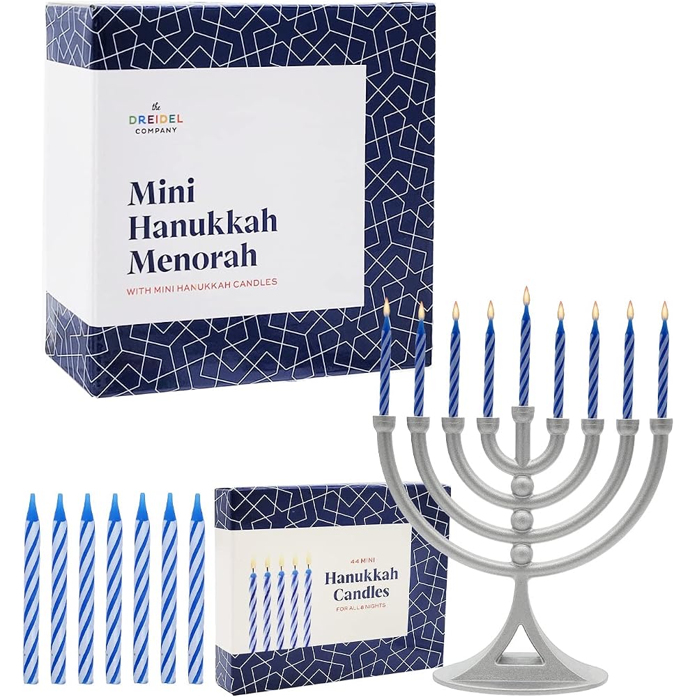 $3/mo - Finance Classic Hanukkah Mini Menorah with Birthday Chanukah ...