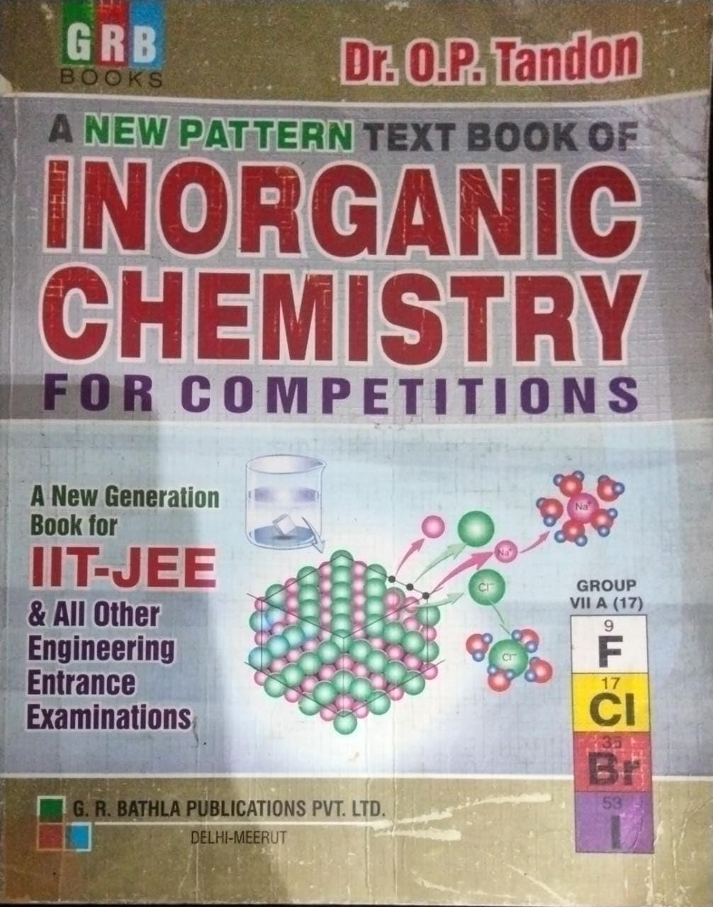 Buy GBR Inorganic Chemistry For Competitions IIT JEE By OP Tandon ...