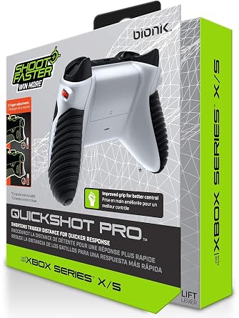 Amazon.com: Bionik Quickshot Pro For Xbox Series X/S: Custom Grip and ...