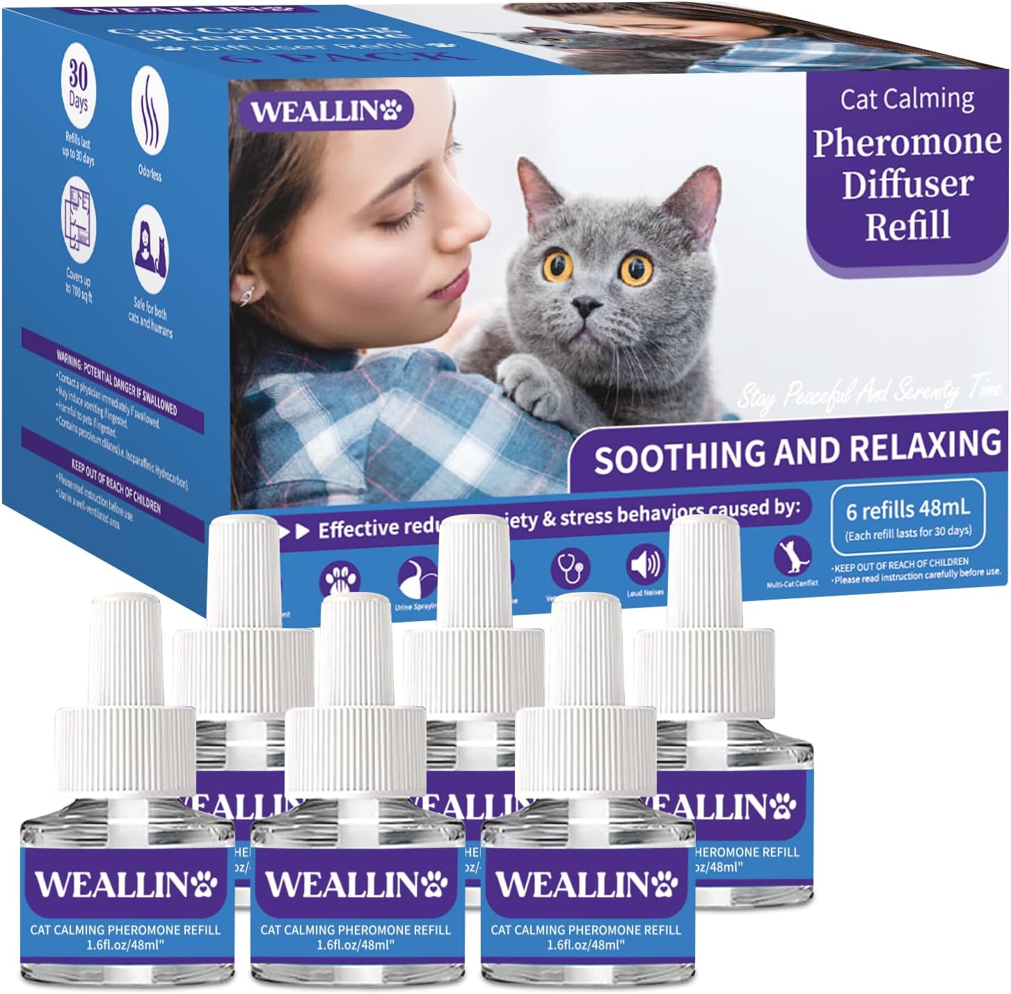Feliway Friends 30 Day Starter Kit Diffuser, 48 ml,White : Amazon.co.uk ...
