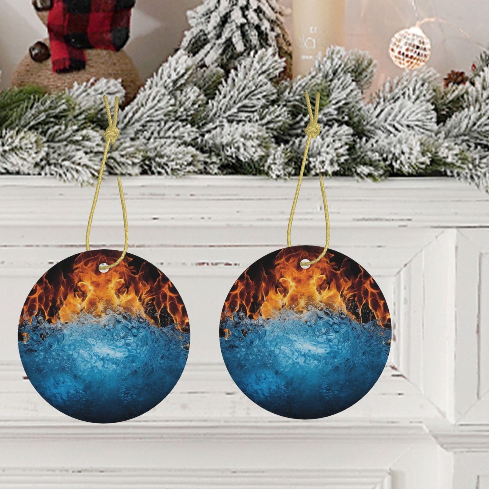 Fire And Ice Tree Decoration Fire & Ice Christmas Movie Party Wine