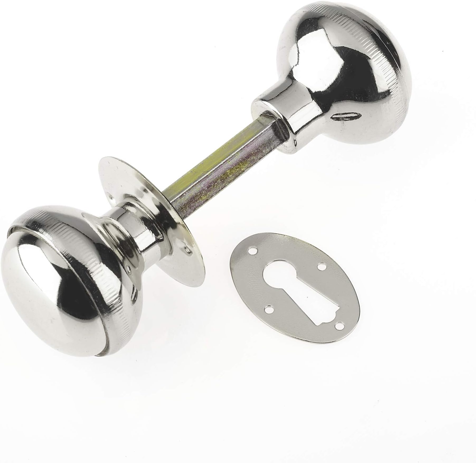 Golden Grace Satin Brushed Chrome Mortice Sprung Door Knob Set Pack ...