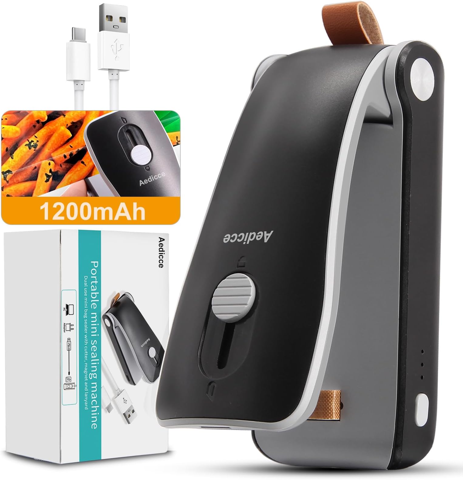 Amazon.com: 2PACK Mini Bag Sealer, Portable Heat Vacuum Sealers Plastic ...