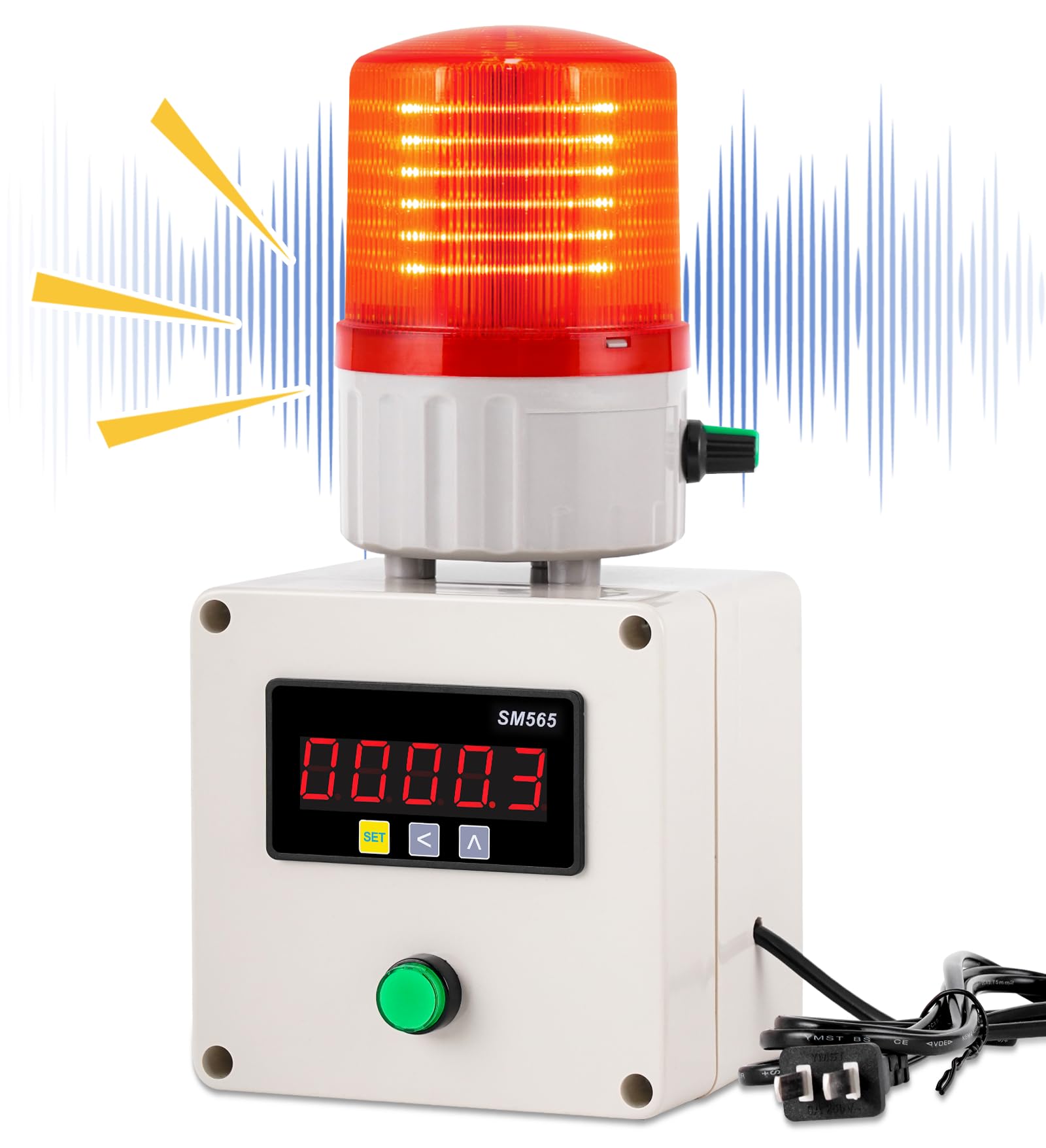 Amazon.com: Saladulce Industrial Cycle Timing Siren Alarm 0-105dB ...