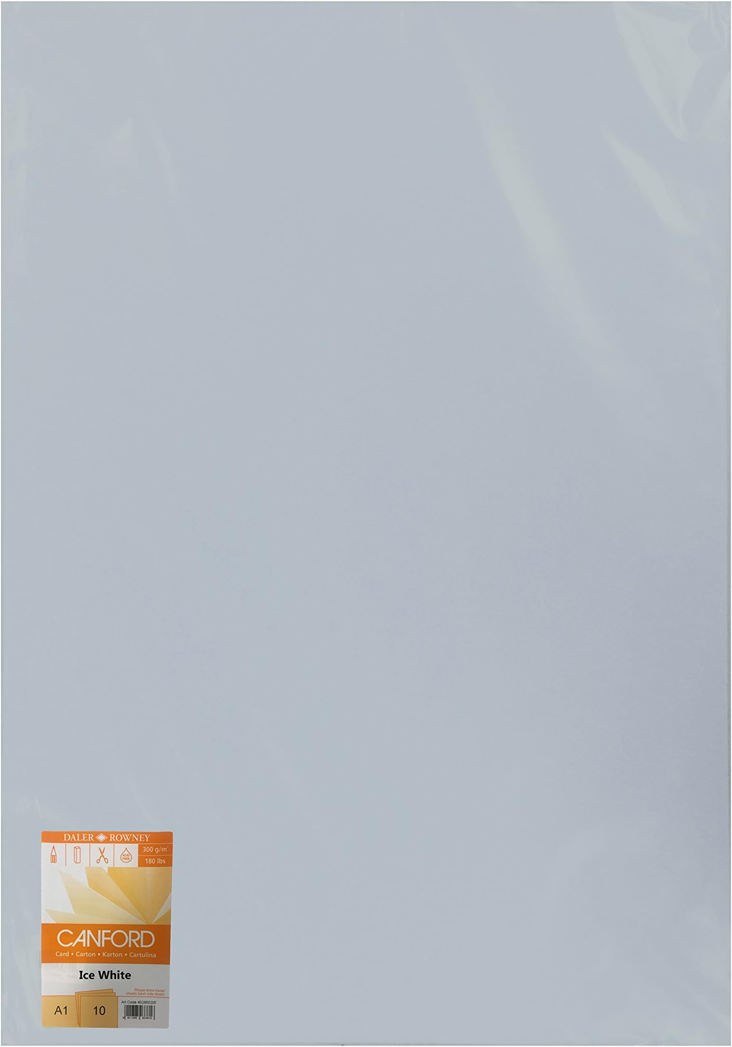 Daler-Rowney Canford Coloured Card, Lightly Textured, 300 gsm, Sheet ...