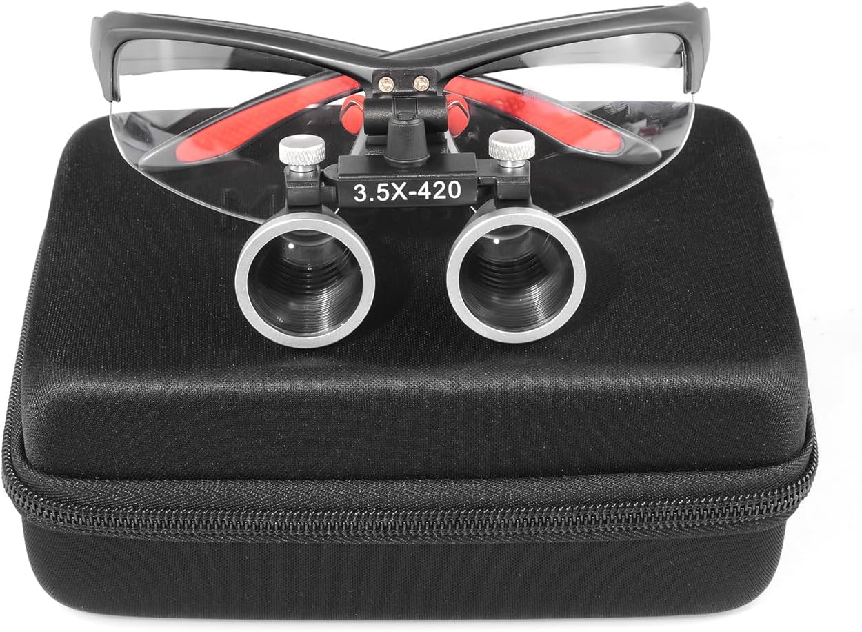 Amazon.com: 3.5x420 MM Angle Adjustable Binocular Loupes Magnifier ...