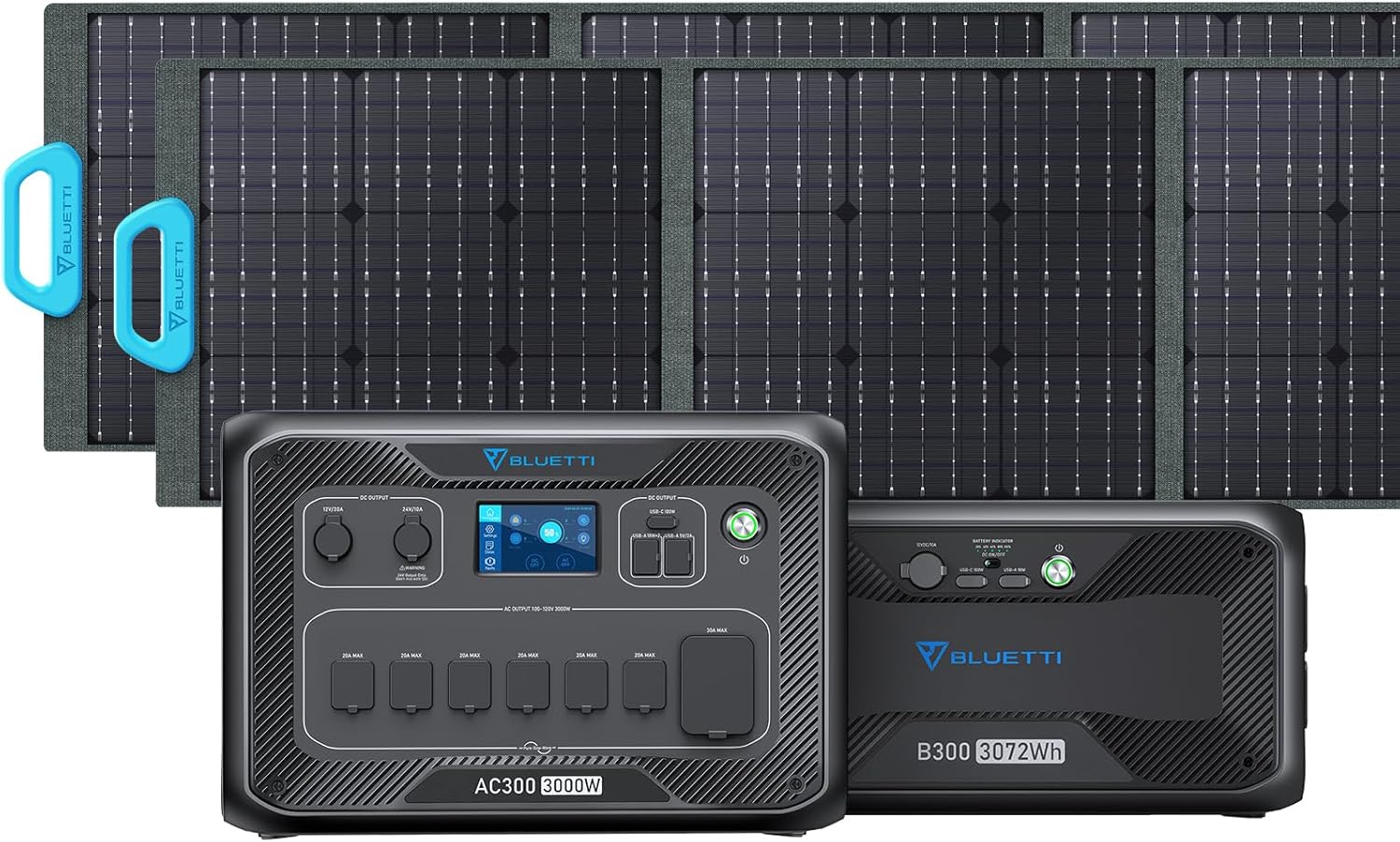 Amazon.com : BLUETTI Solar Generator AC300 & B300K Modular Power System ...