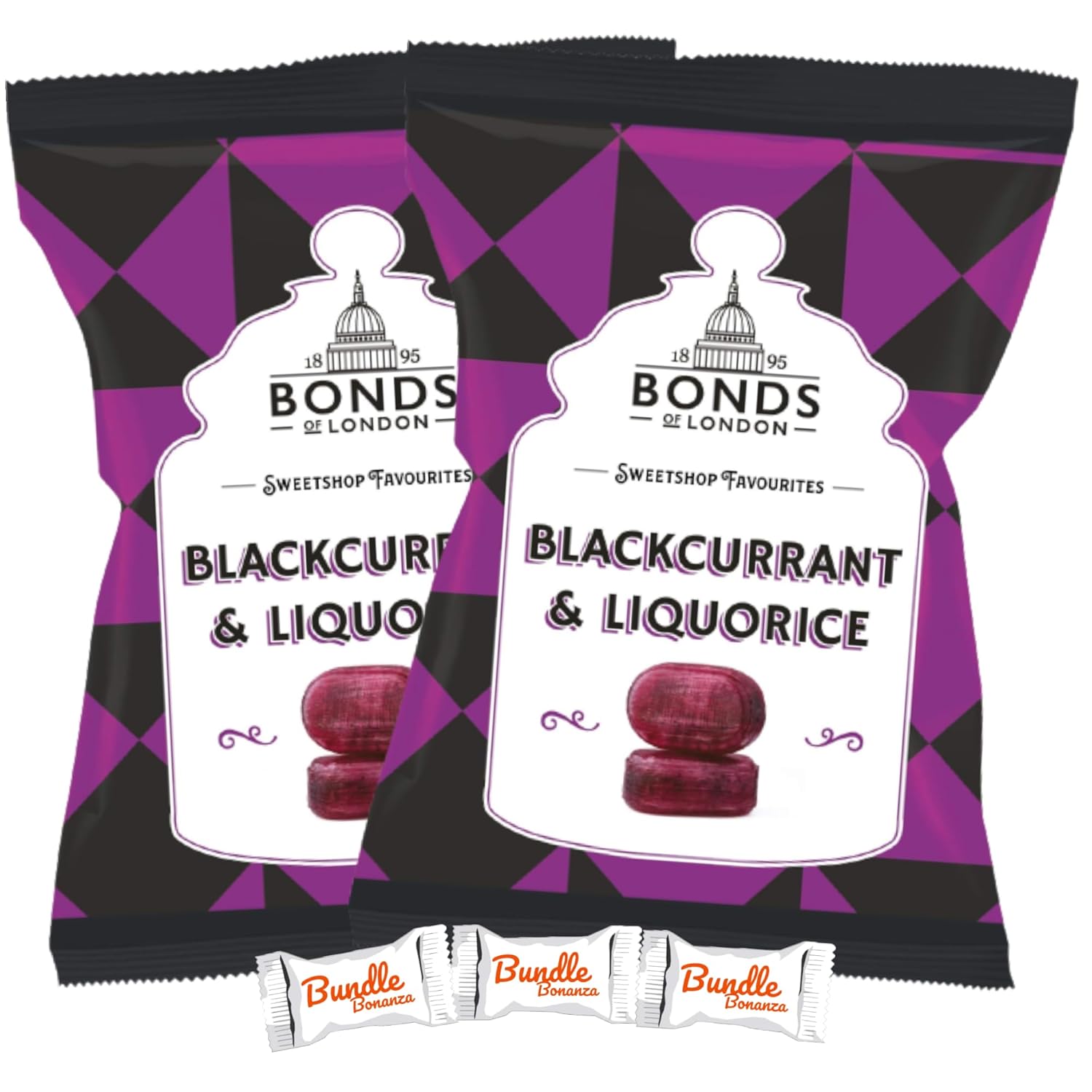 Amazon.com : Bonds of London BLACKCURRANT & LIQUORICE Flavored British ...