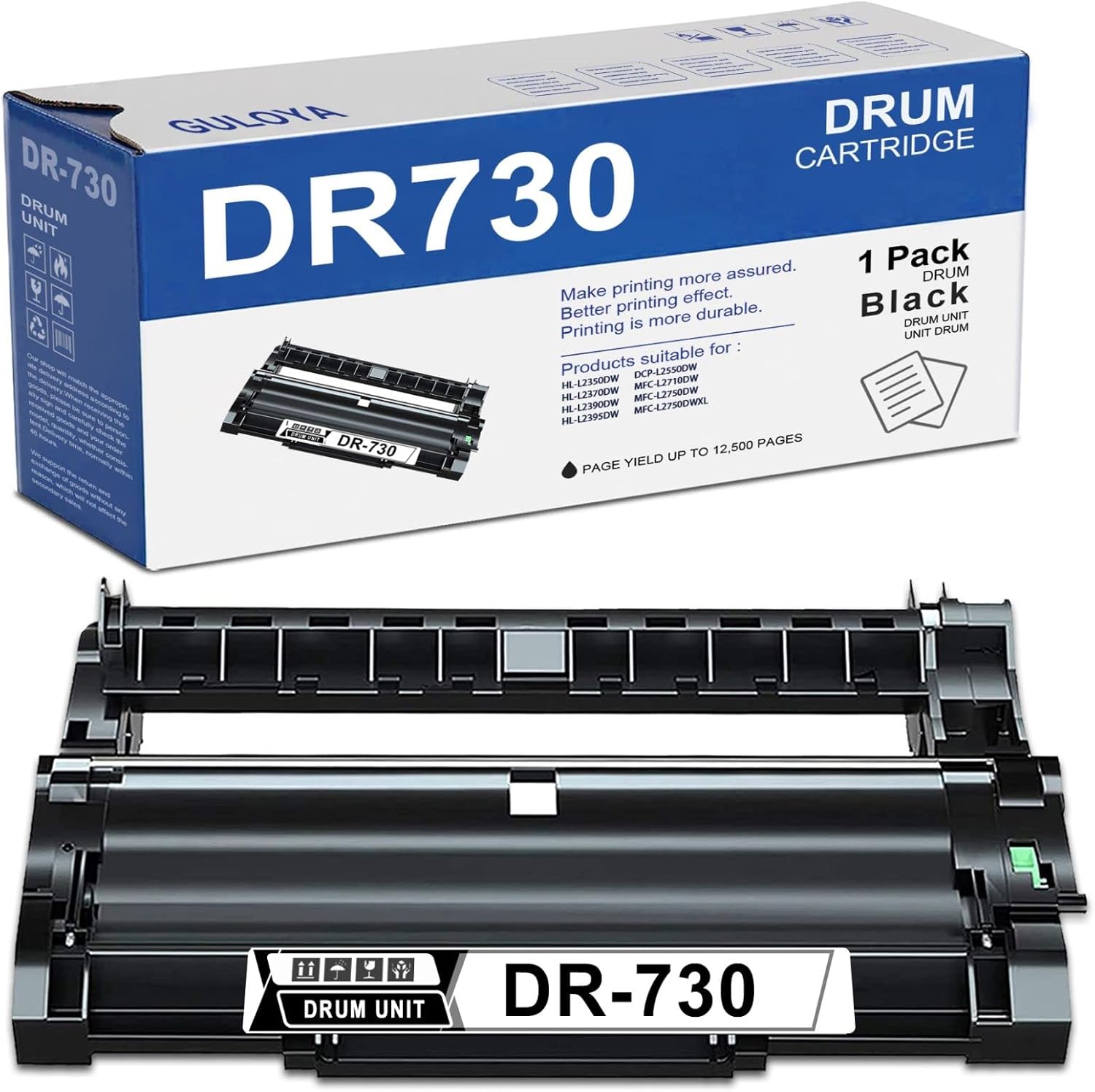 Amazon.com: GULOYA Compatible DR-730 DR730 Black High Yield Drum Unit ...