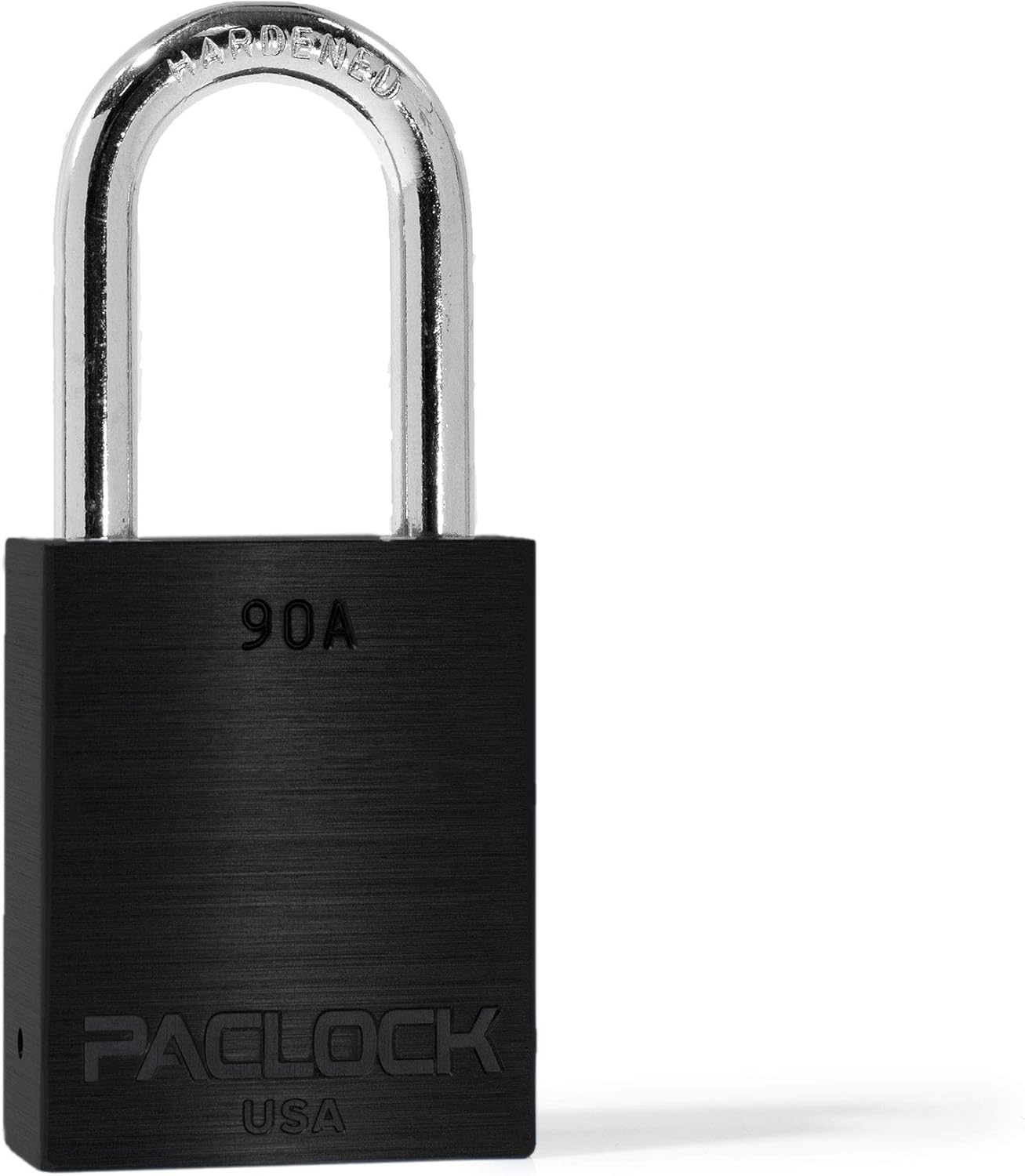 PACLOCK's 90A-Series Padlock, 1-1/2" Tall Hardened Steel Shackle, High ...