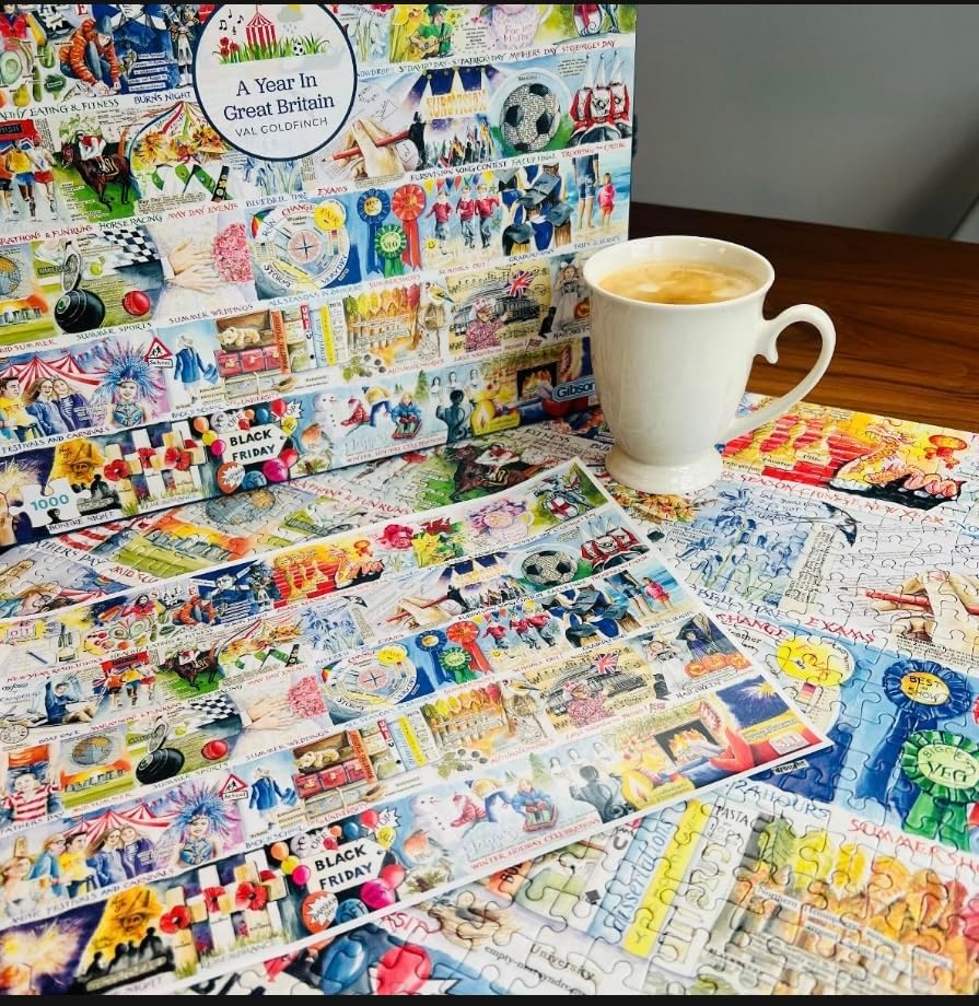 A Year in Great Britain 1000 Piece Jigsaw Puzzle British Nostalgia ...