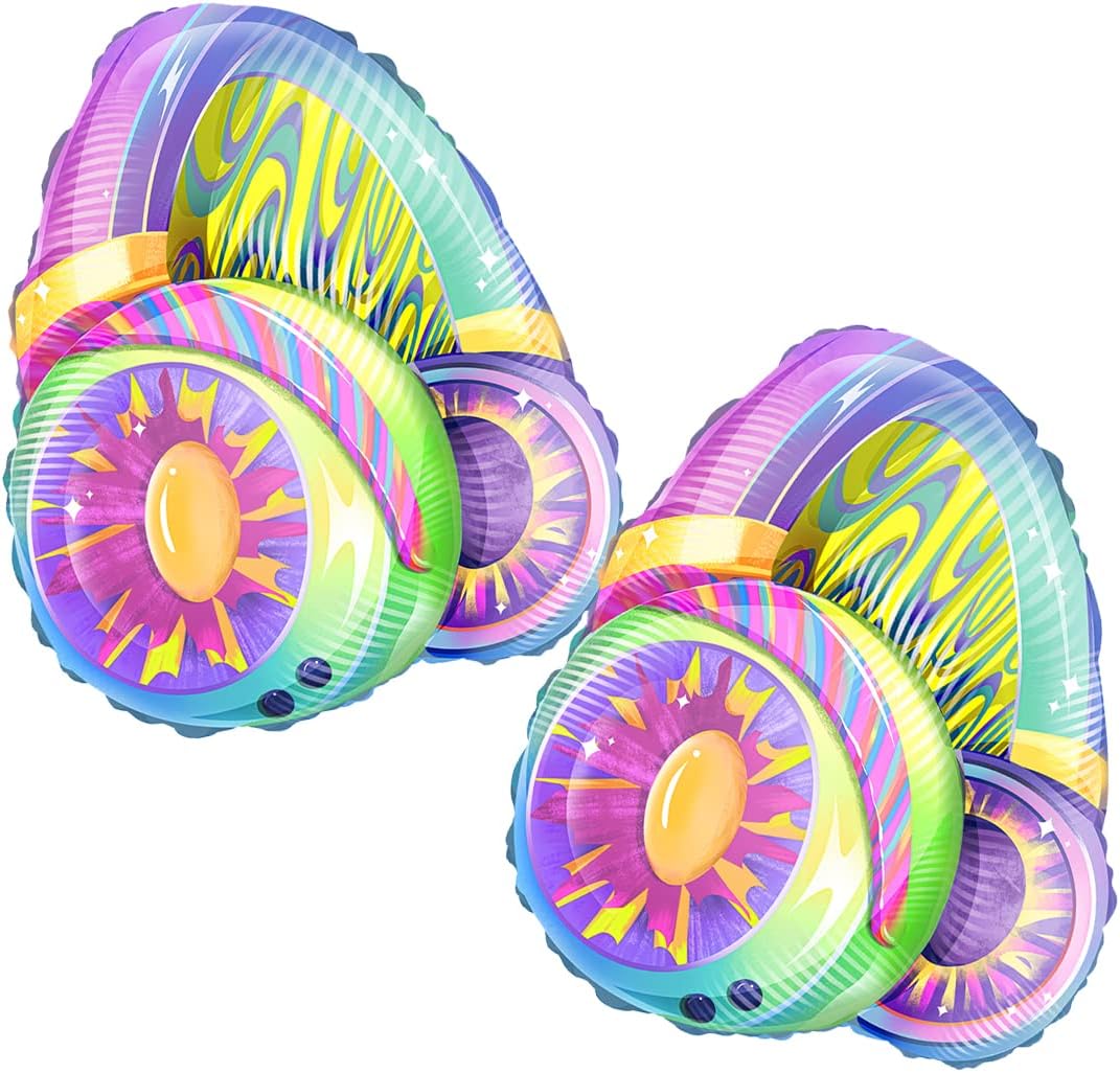Amazon.com: CYMYLAR 2 Pcs Music Themed Party Balloons Headset Foil ...