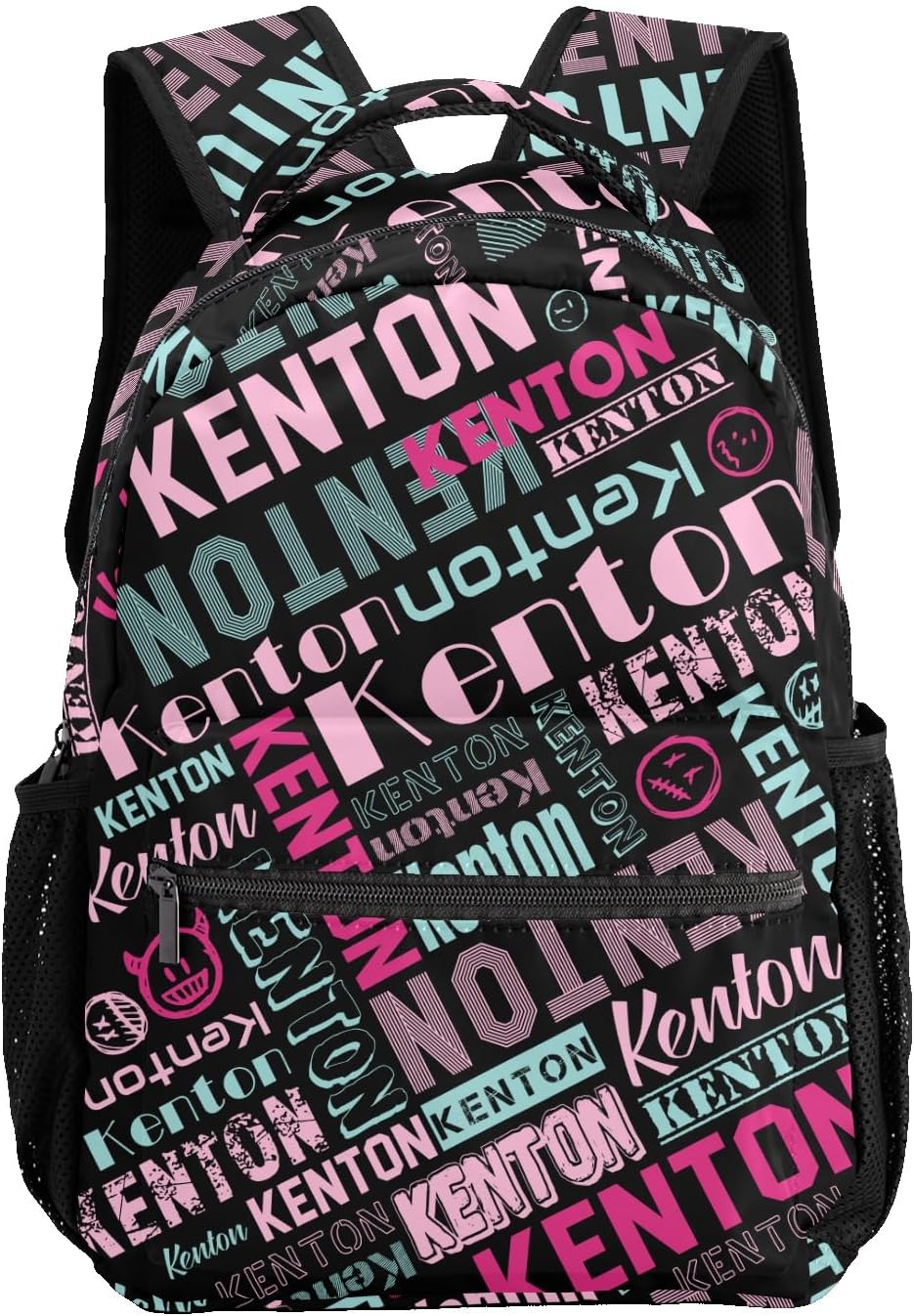 Amazon.com | OAHEDIAM Polyester Custom Bookbag with Name Text ...