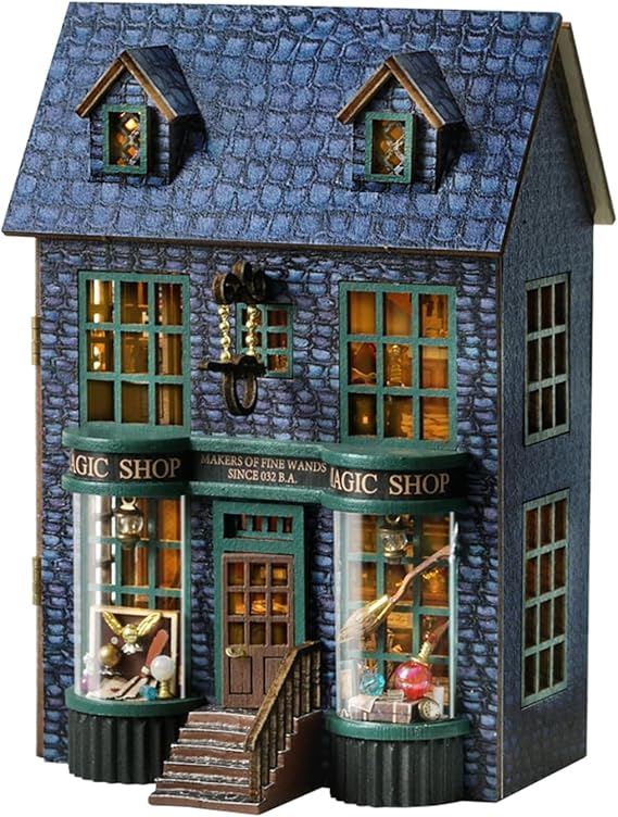Amazon.com: Flever Dollhouse Miniature DIY House Kit Creative Room with ...