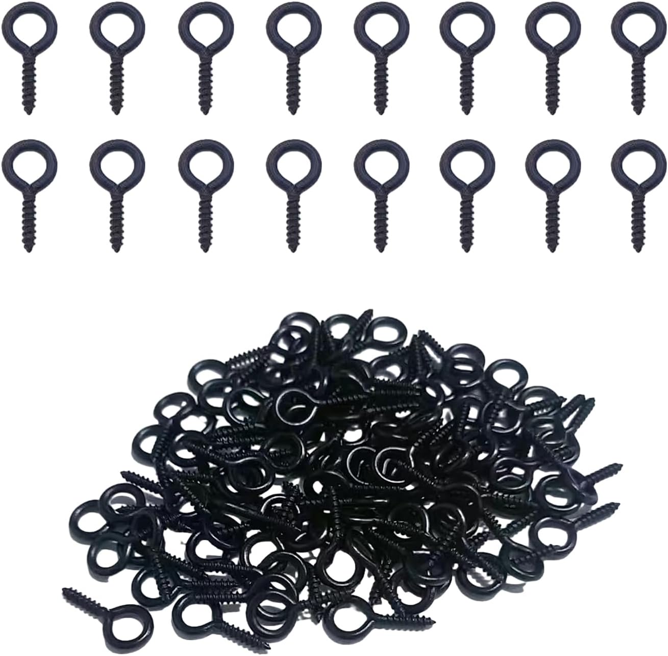Amazon.com: MC MEICHUANG Small Screw Eyes 100 PCS Metal Screw Hook Self ...