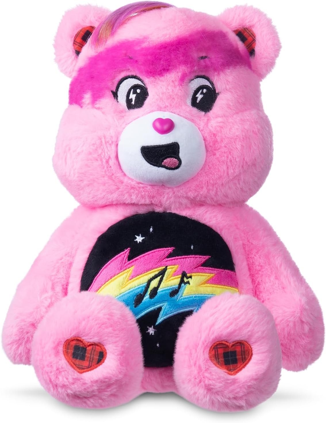 Amazon.com: Care Bears - 14" Rock Theme Cheer Bear - Medium Size Plush ...