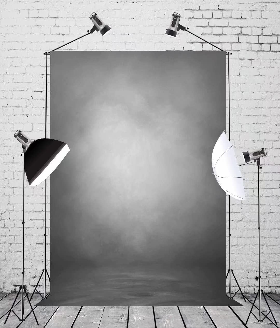 Amazon.com : BELECO 6x8FT Soft Fabric Gray Portrait Backdrop for ...