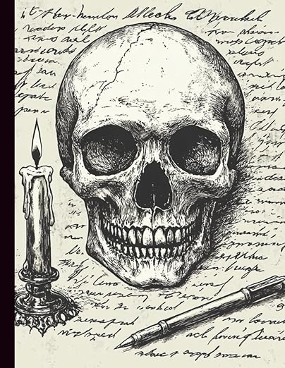 Amazon.com: Goth Sketchbook: Large Unlined Blank Book for Drawing, Art ...