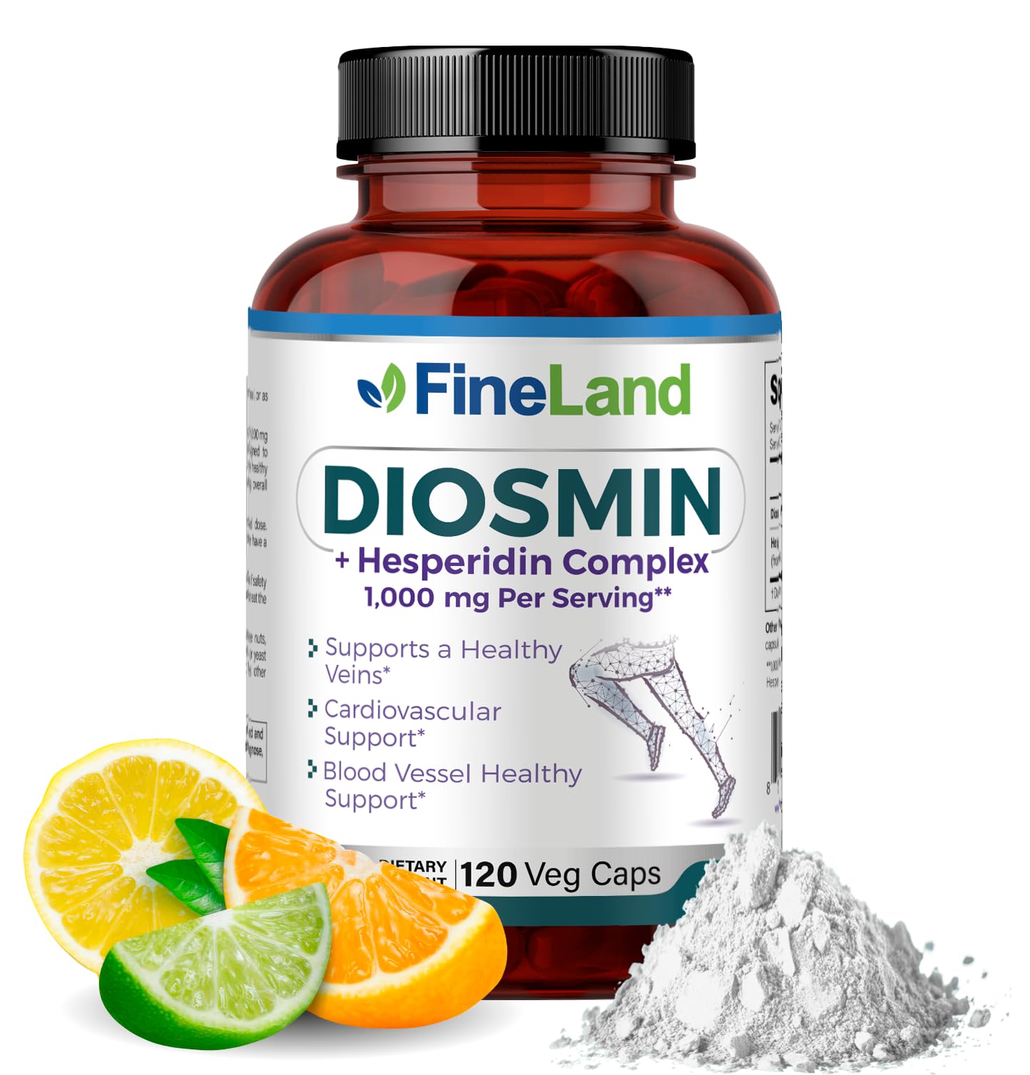 Amazon.com: FineLand DIOSMIN & Hesperidin Complex, Premium Advanced ...
