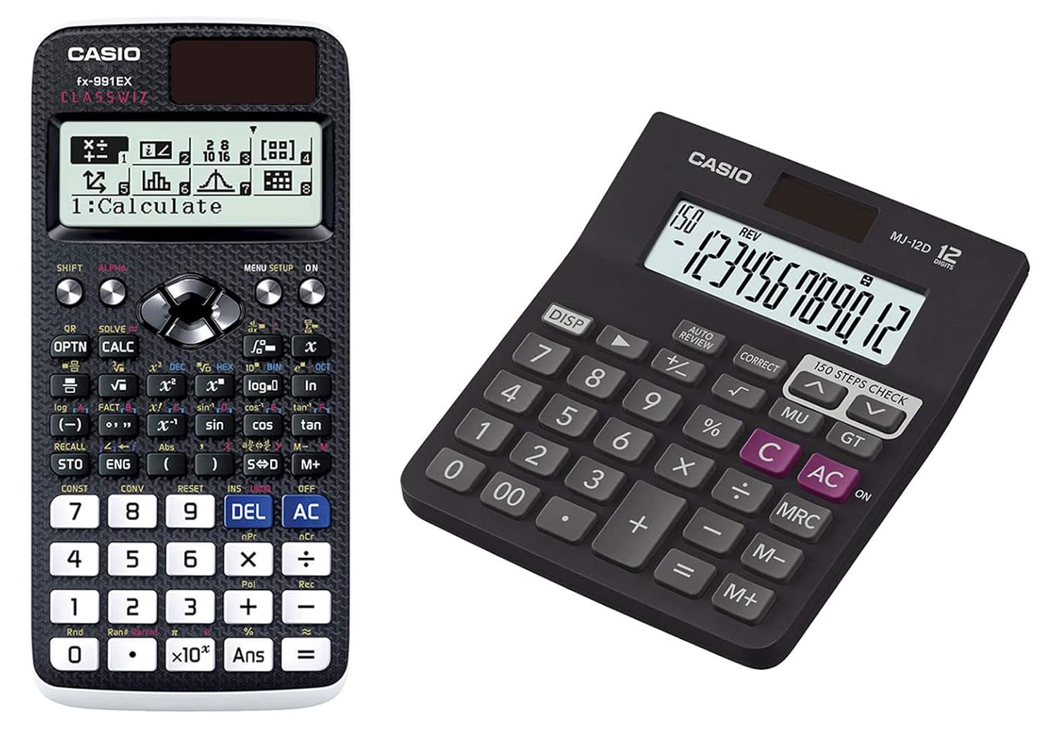 Casio Classwiz Scientific Calculator & Casio Desktop Calculator ...
