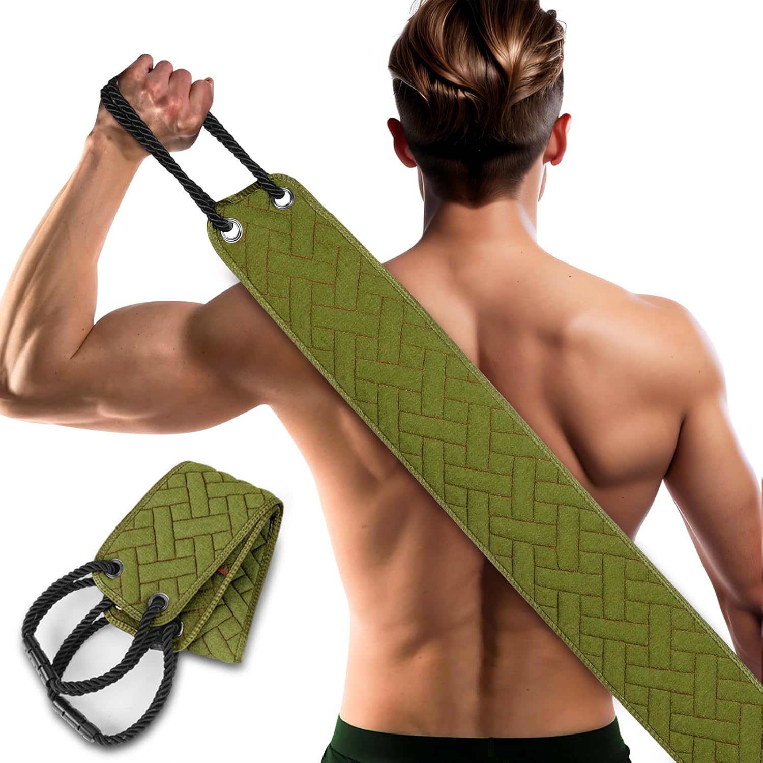 Amazon.com: Exfoliating Back Scrubber with Upgraded Handles, 38.5 Inch ...