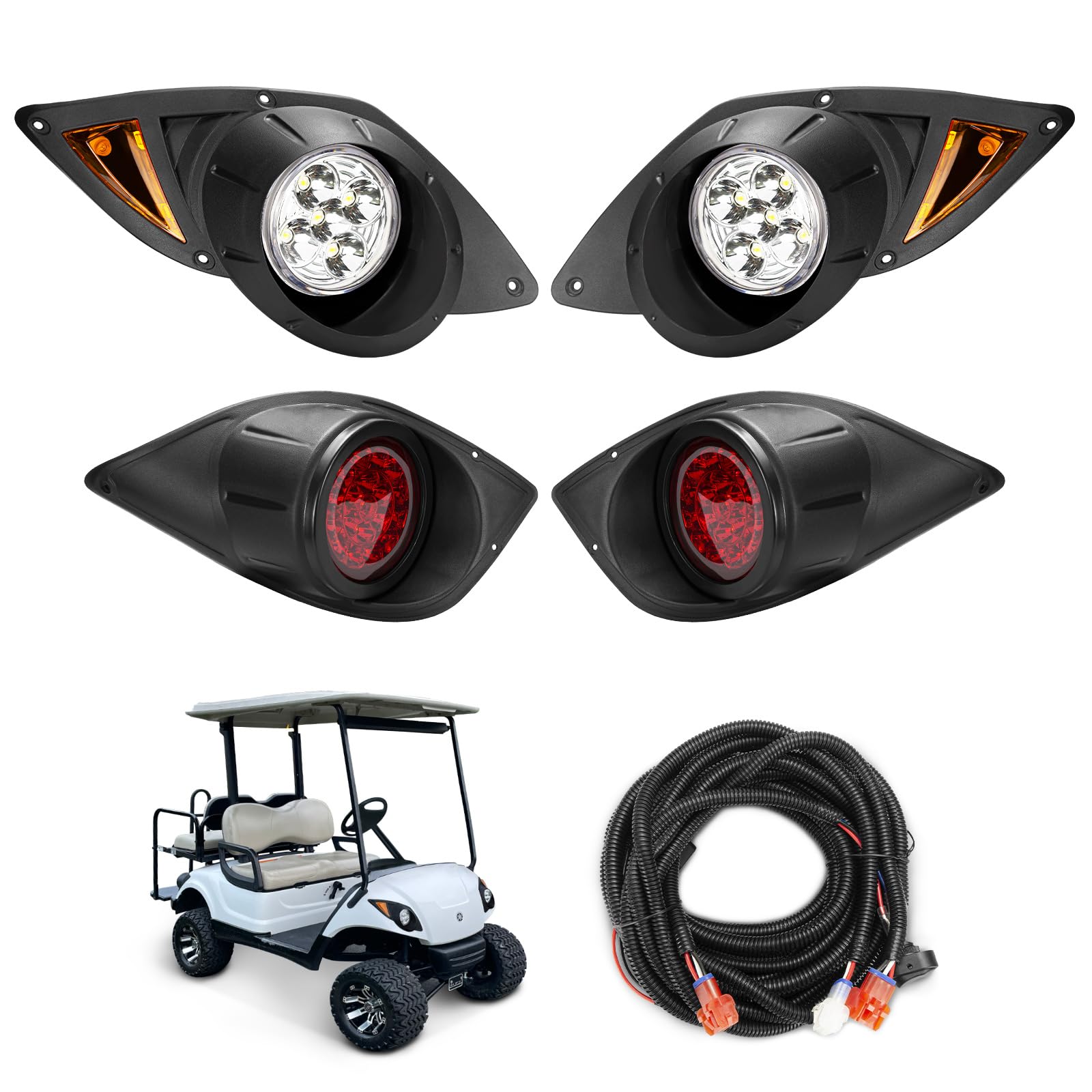 Amazon.com: TechInovat Golf Cart LED Light Kit for Yamaha G29 Drive ...