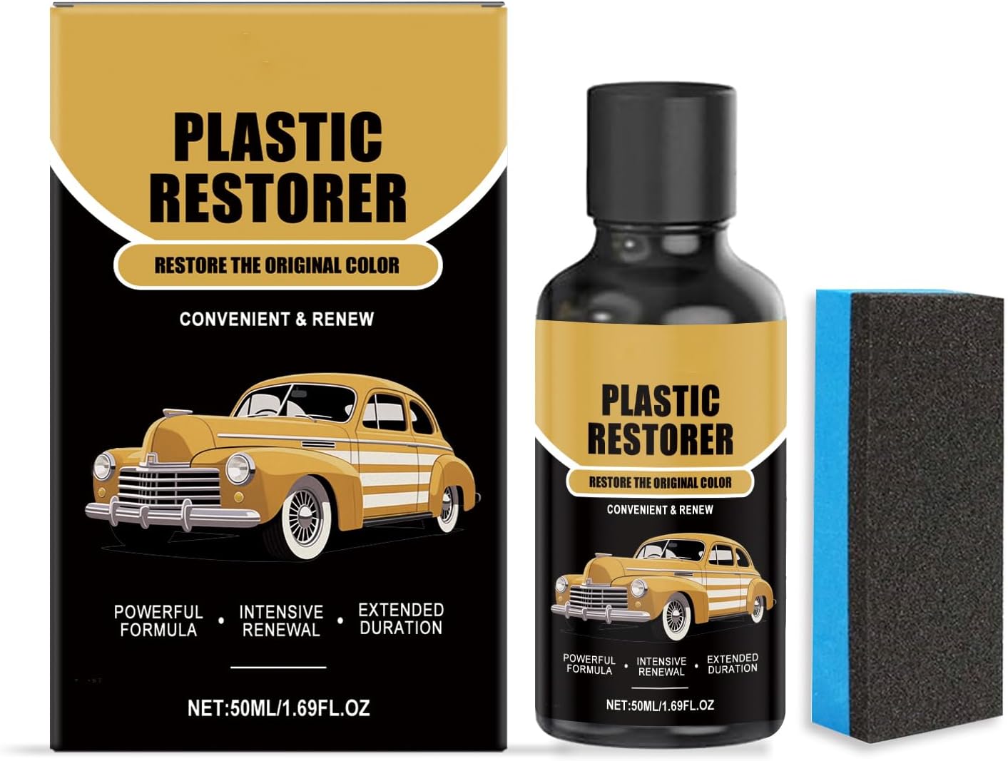 Amazon.com: TABOUNTS Plastic Restorer for Cars,Ceramic Crystal Coating ...